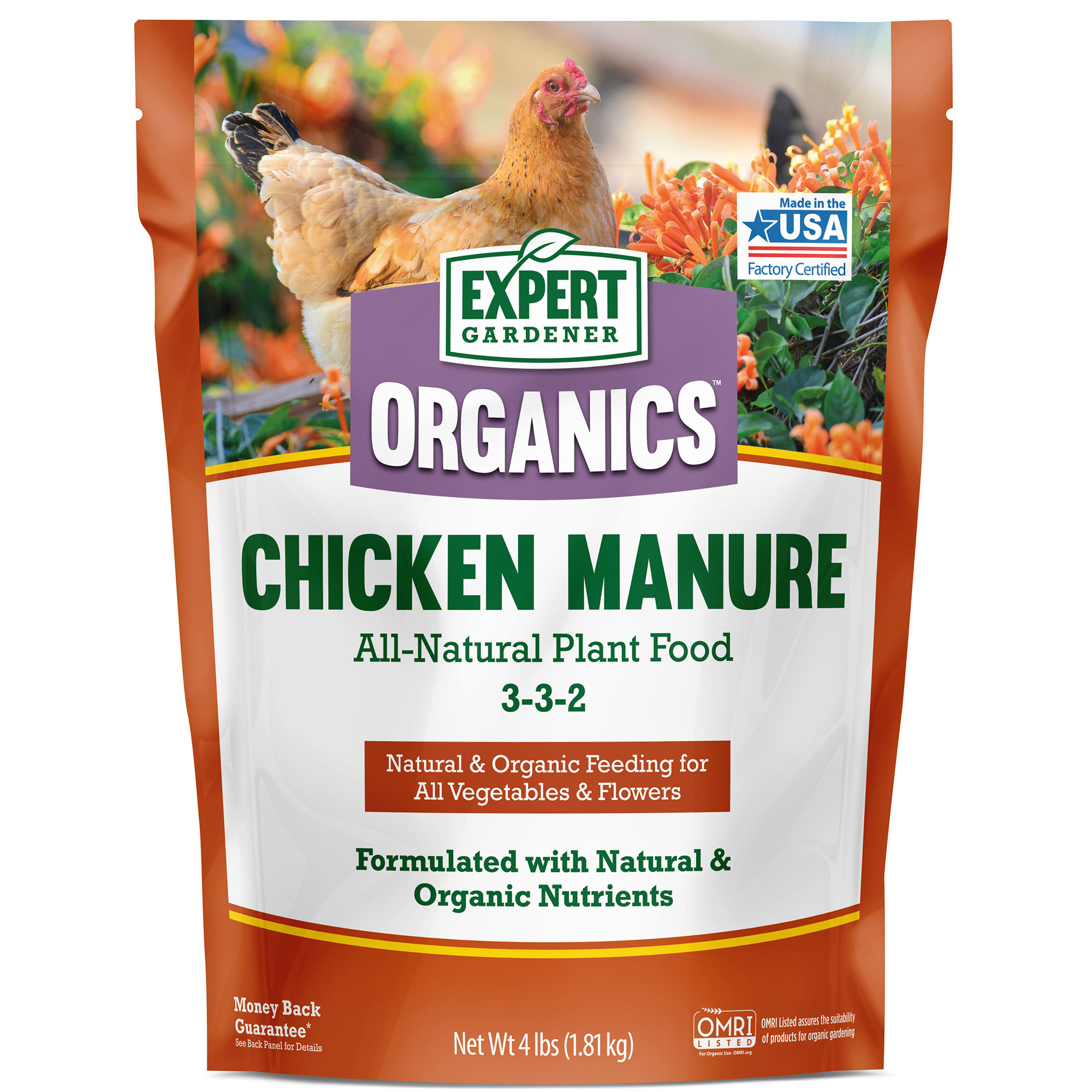 Expert Gardener Organics Chicken Manure All Natural Plant Food 4 Lb Expert Gardener Organics Chicken Manure All Natural Plant Food 4 Lb