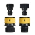 Expert Gardener Plastic 4 Piece Hose Quick Connect Set 1.04in. Height ...