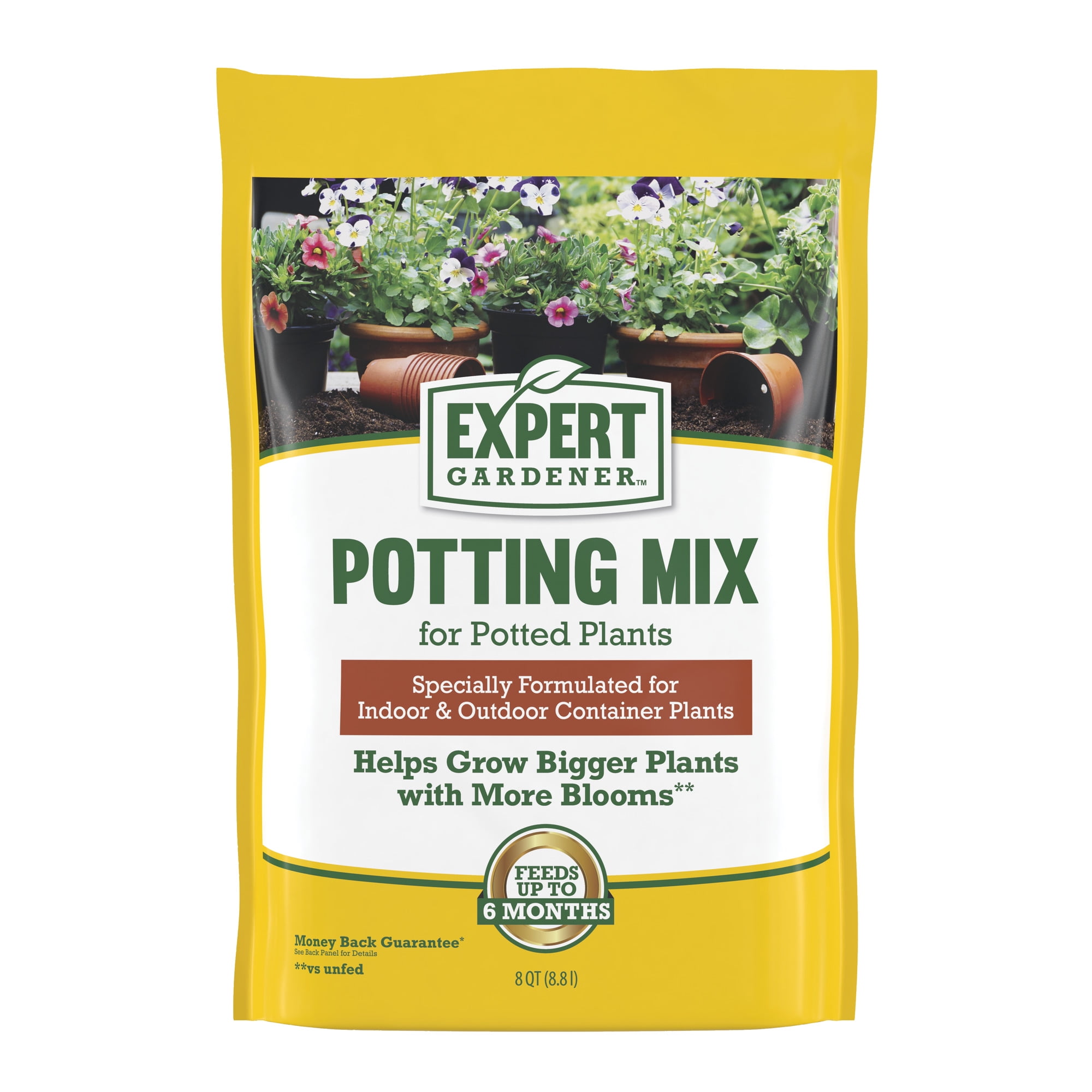 Expert Gardener Potting Mix for Indoor & Outdoor Potted Plants, 8 Qt ...