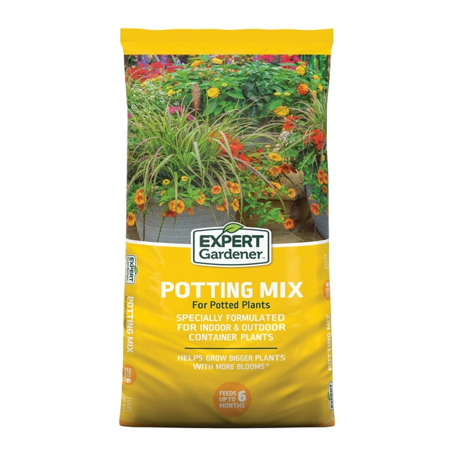 Expert Gardener Potting Mix for Potted Plants, 2 cu. ft. - Walmart ...