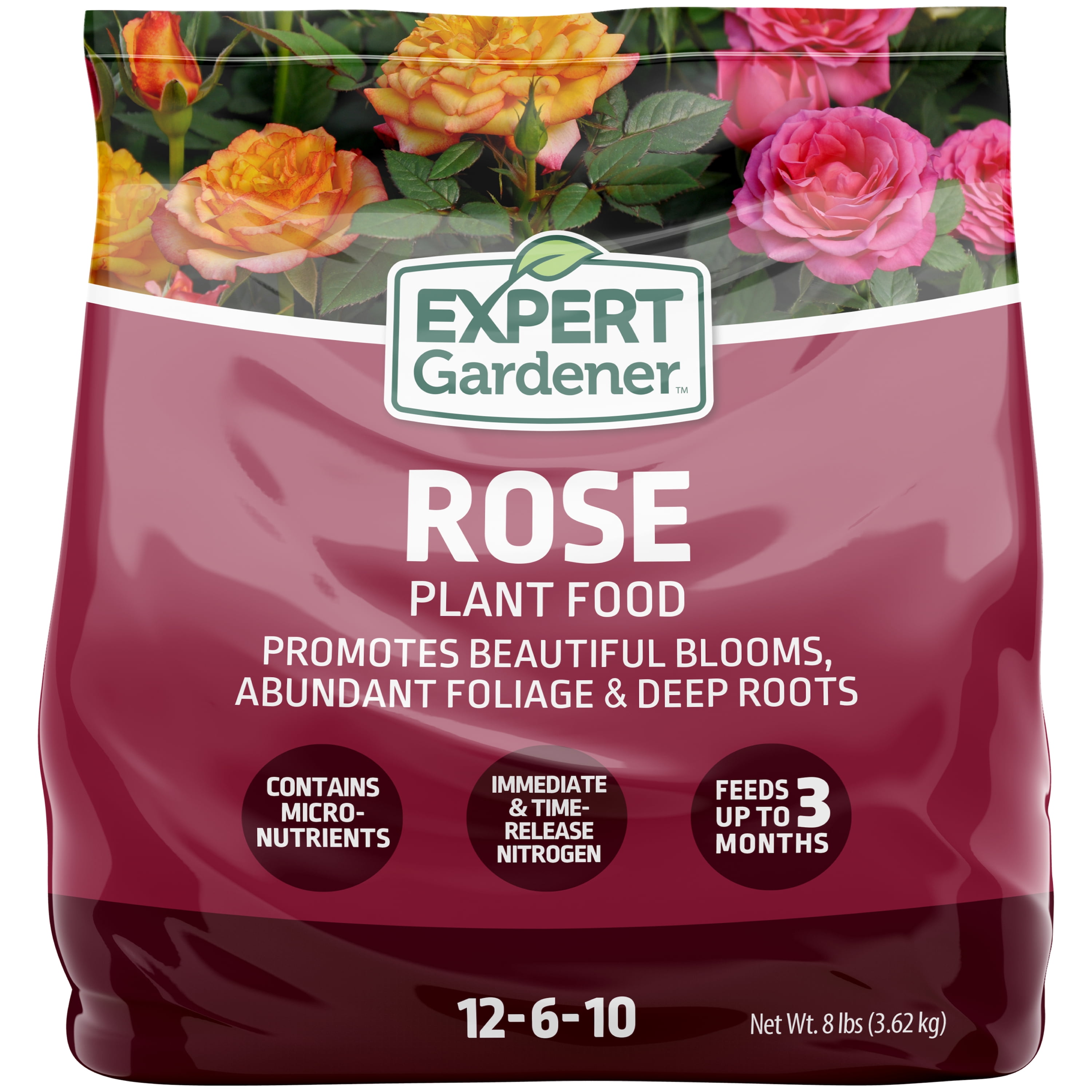 Expert Gardener Rose Plant Food Fertilizer 12-6-10, 8 lb. - Walmart.com