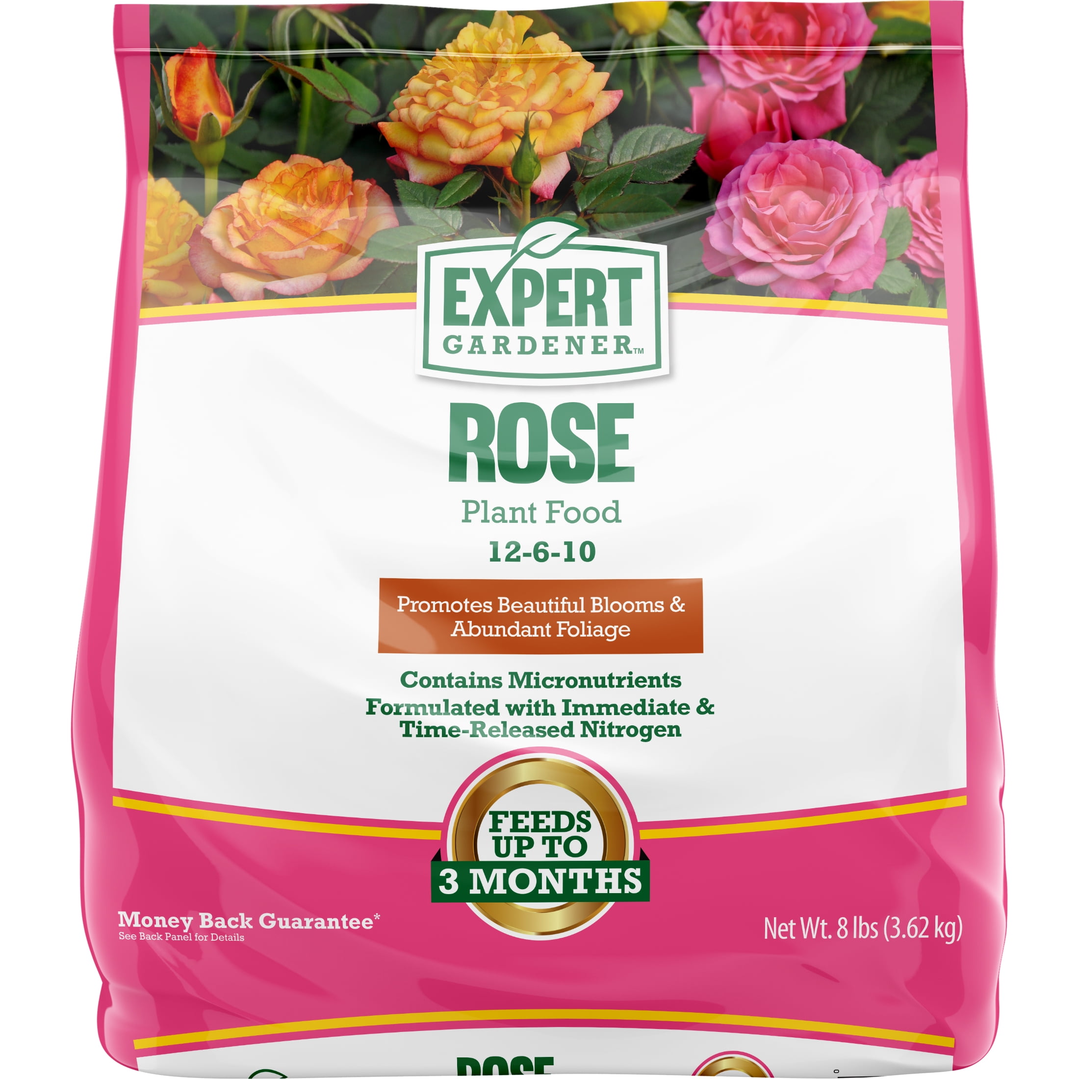 Expert Gardener Rose Plant Food Fertilizer 12-6-10, 8 lb. - Walmart.com