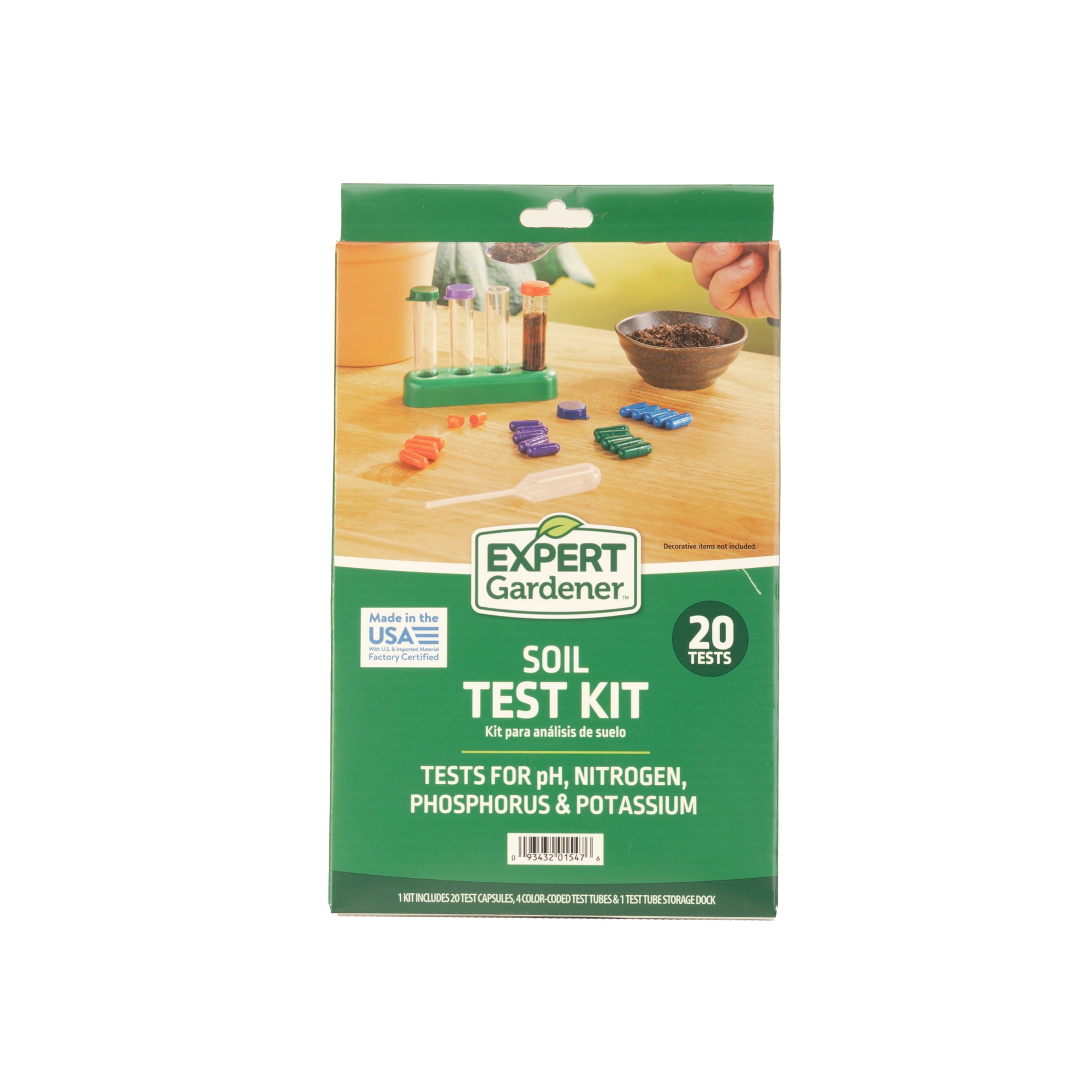 Expert Gardener 20-Piece Paper Soil pH Test Kit - Walmart.com