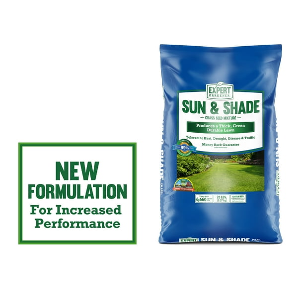 Expert Gardener Sun & Shade Northern Grass Seed Mix, for Sun to Partial ...