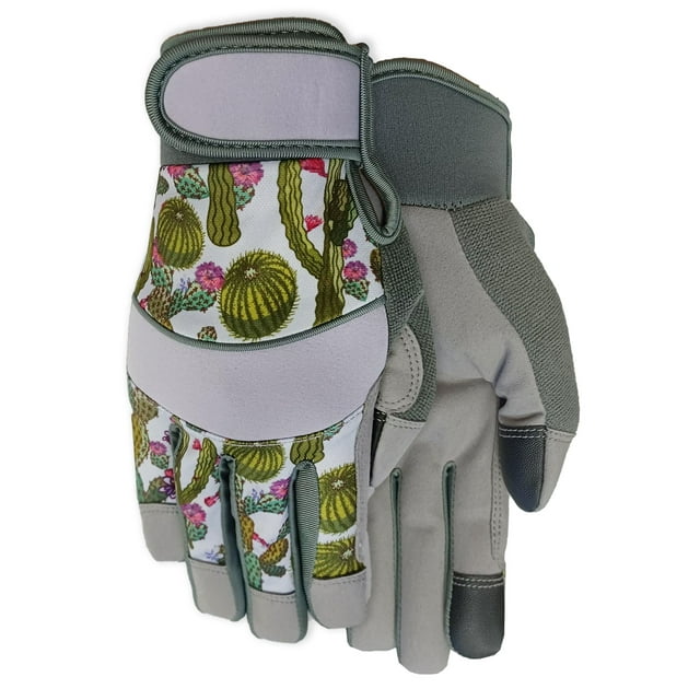 Expert Gardener Women's Assorted Colors Cactus Print Utility Glove with ...