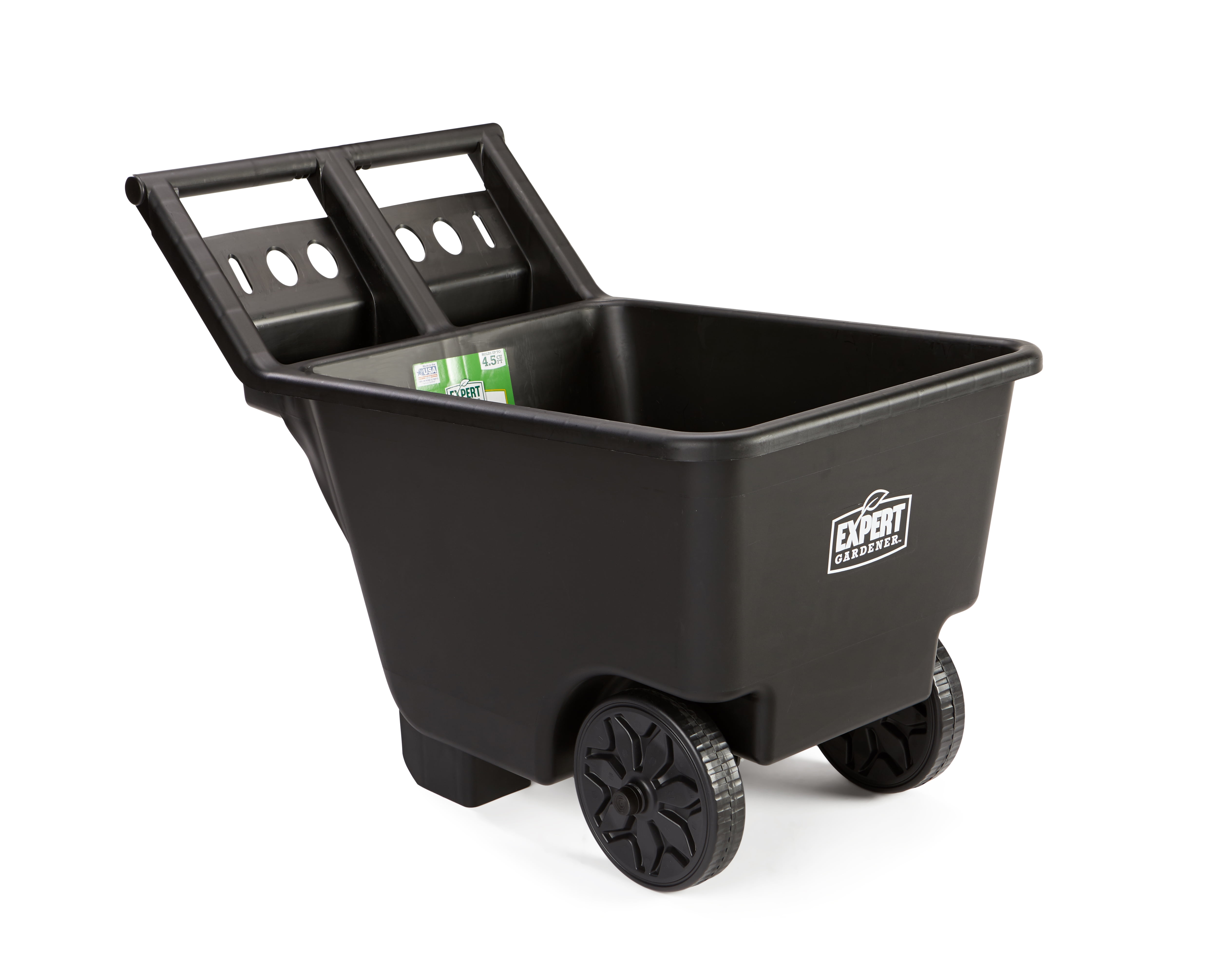 Expert Gardener Yard Cart Outdoor Wheeled Large Capacity 28in Tall ...