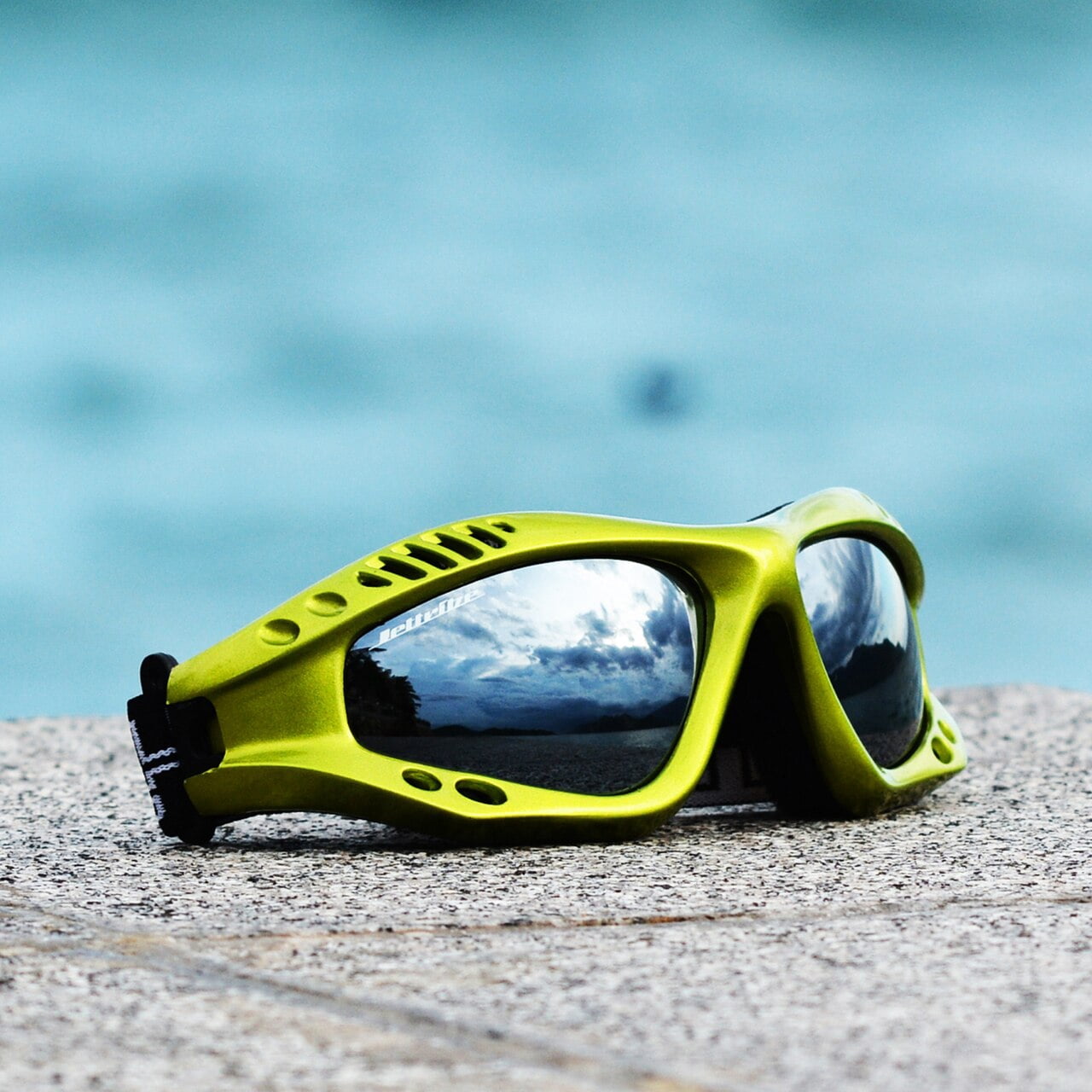 Expert Goggles Lime Metallic Frame with Case PWC Jet Ski - Walmart.com