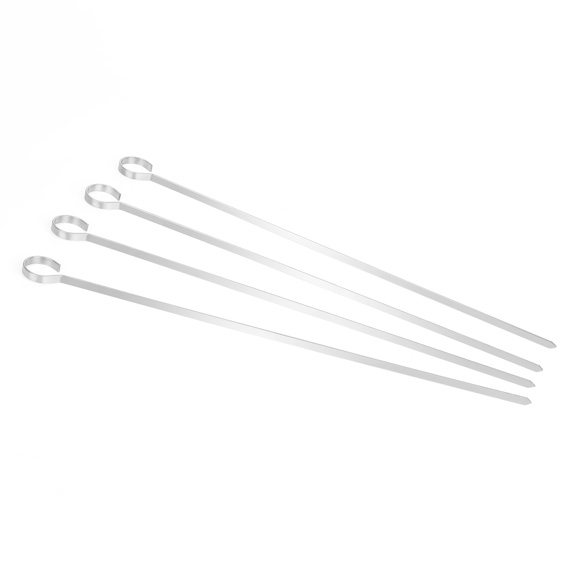 Expert Grill Stainless Steel Barbecue Skewers 4-Pack 13.5-inch Flat ...
