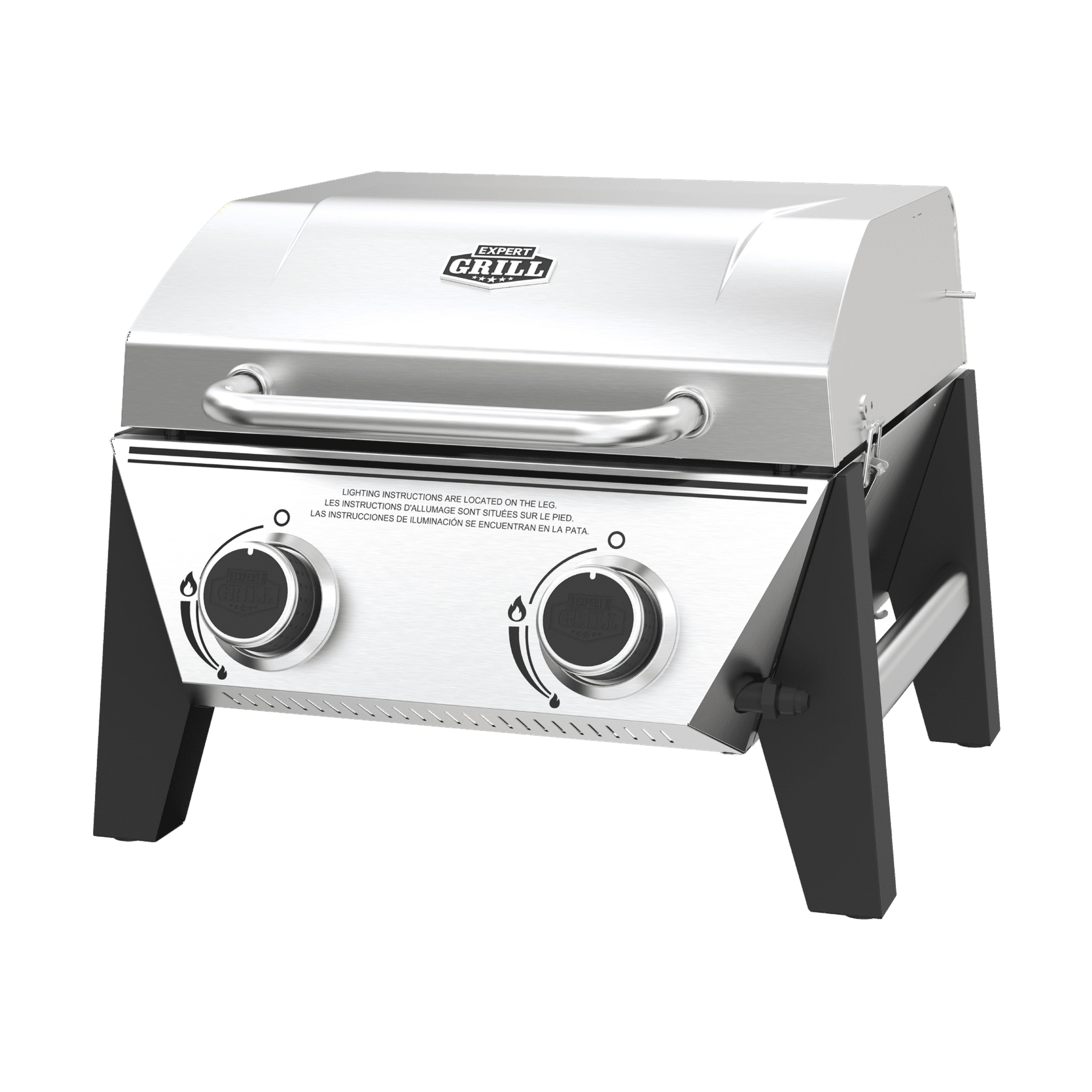Free Shipping! Expert Grill 2 Burner Tabletop Gas Grill, Stainless ...