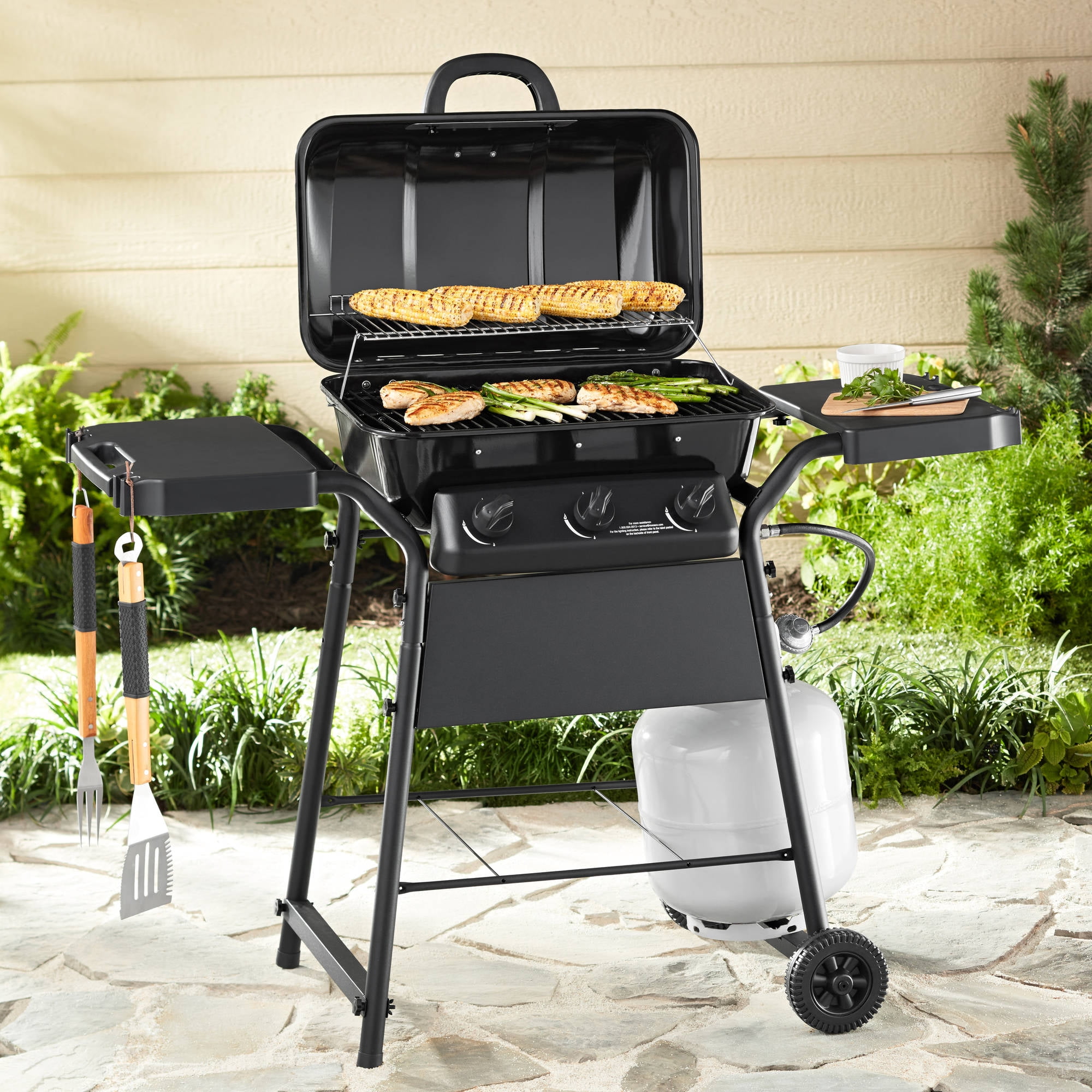Expert Grill 3 Burner Propane Gas Grill - Walmart.com