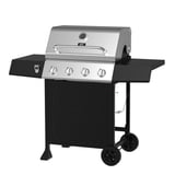 Expert Grill 4-Burner Gas Grill, Stainless Steel/Black - Walmart ...