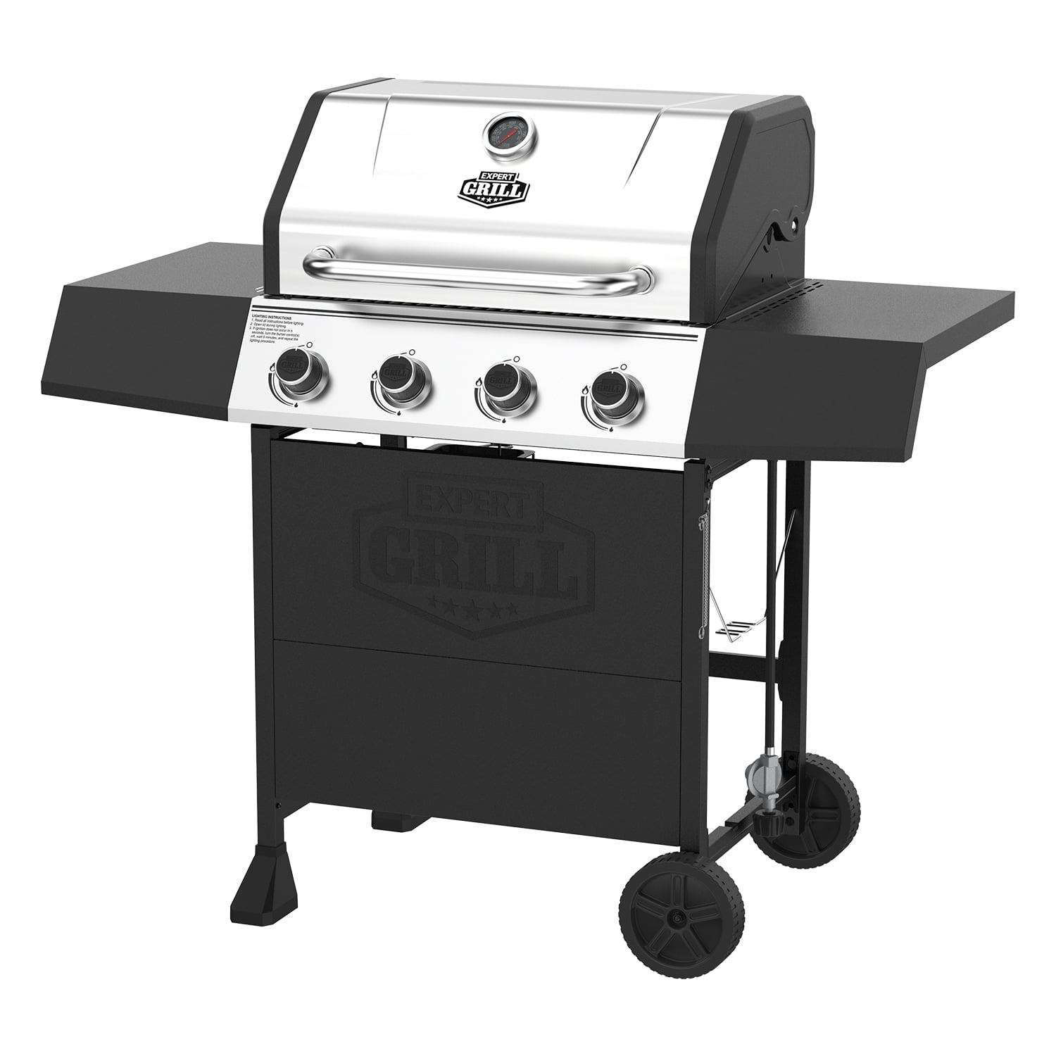 Expert Grill 4 Burner Propane Gas Grill with Stainless Steel Burners ...