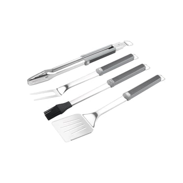 Expert Grill Stainless Steel 4-piece BBQ Tool Set with Soft Grip ...