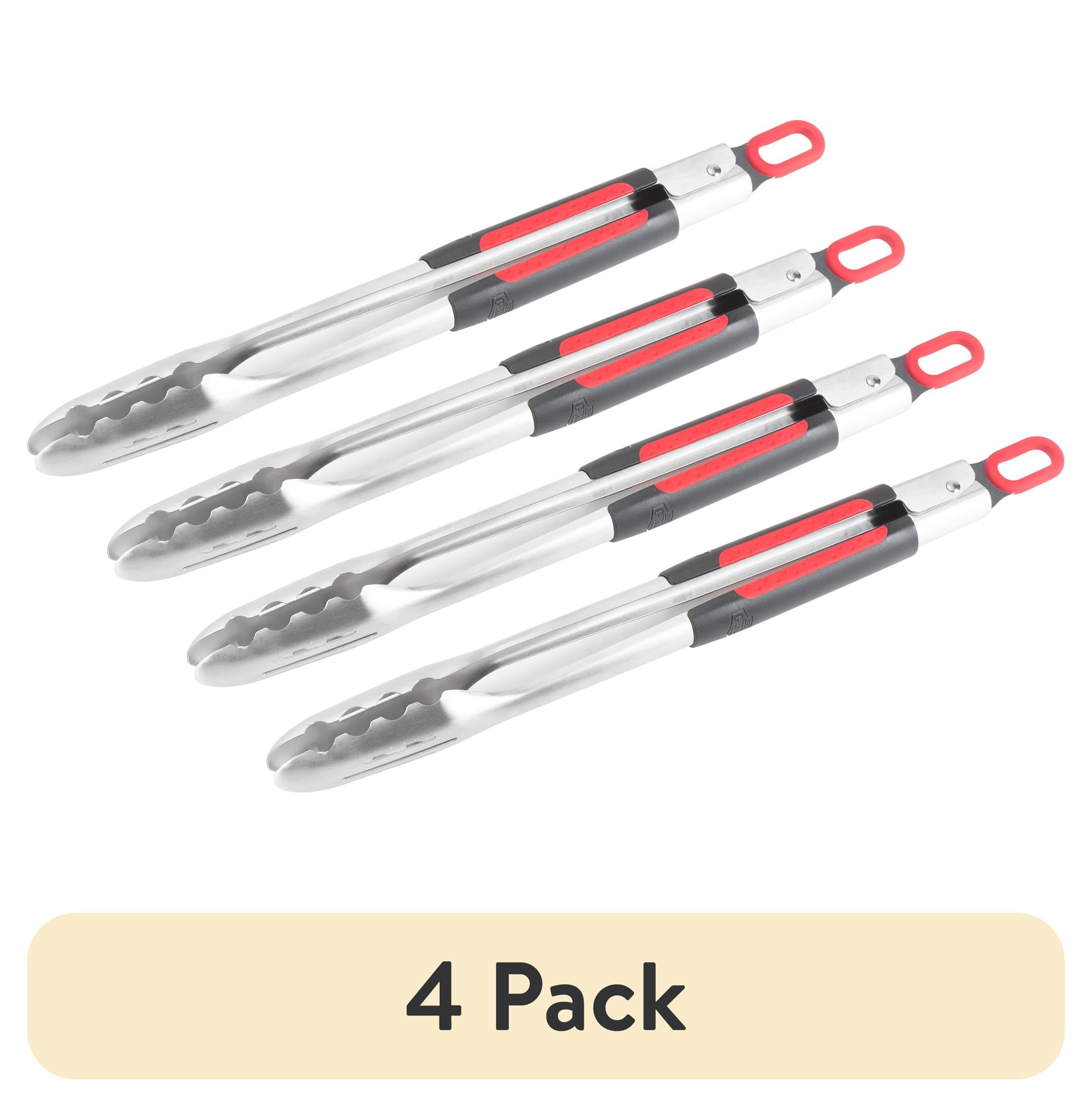 (4 pack) Expert Grill Stainless Steel BBQ Tool Set with Soft Grip ...