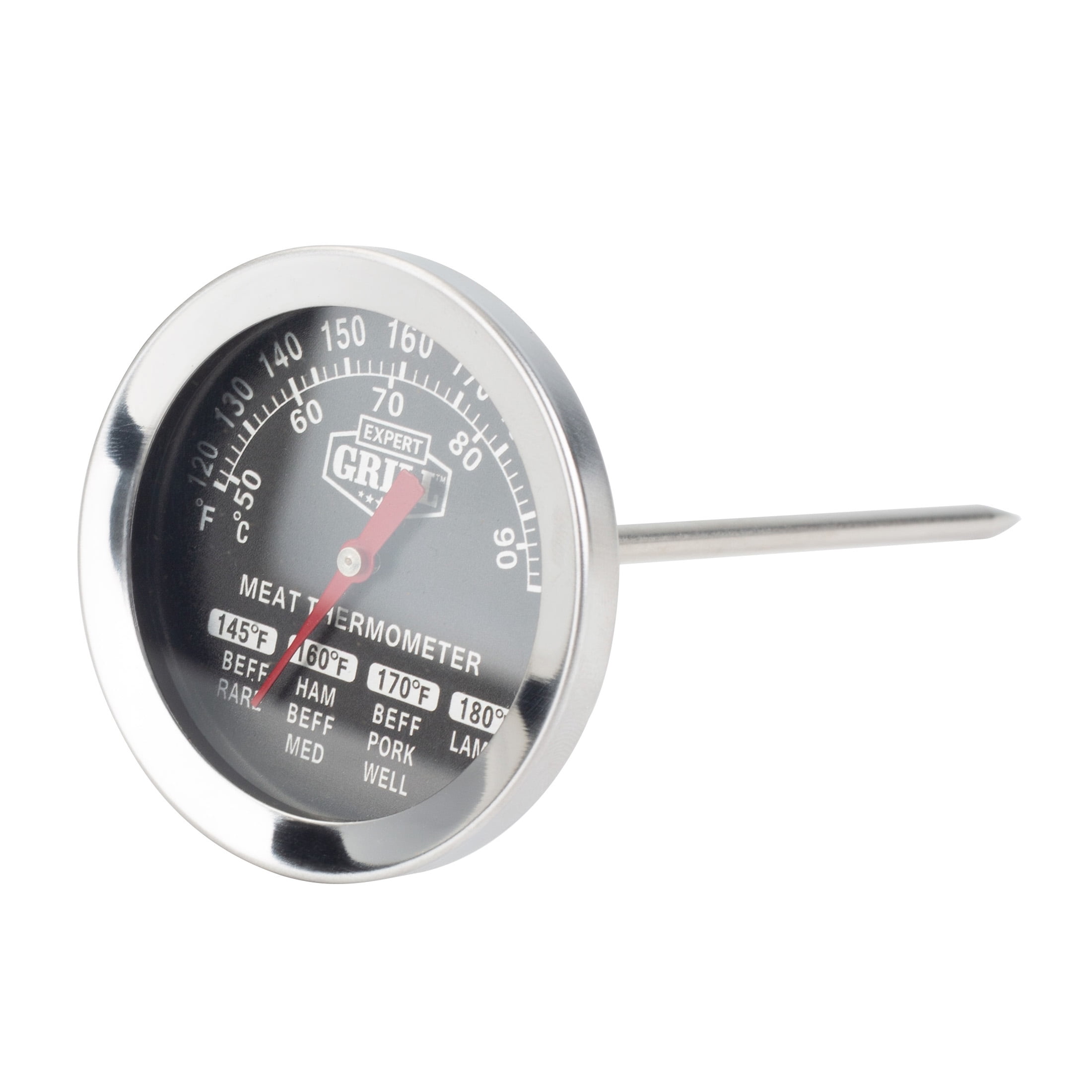 Expert Grill Stainless Steel Meat Thermometer with Dial - Walmart.com
