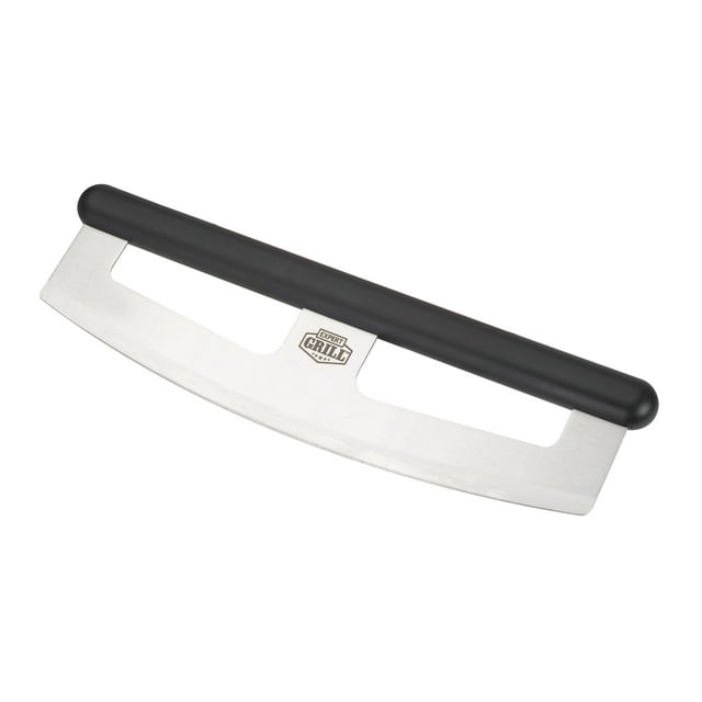 Expert Grill Stainless Steel Pizza Rocker Pizza Cutter with Blade Cover ...