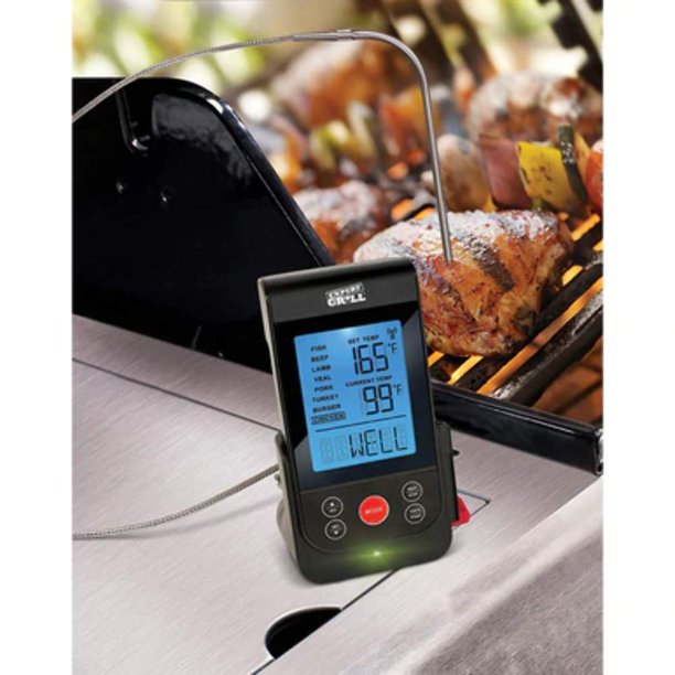 Expert Grill Wireless Digital BBQ Grilling Thermometer,1 Piece ...