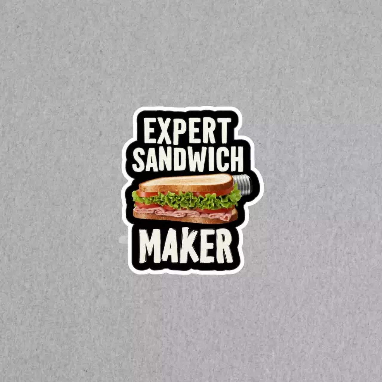 Expert Sandwich Maker - Food Pun Sticker For Chefs & Foodiesphone Decal ...