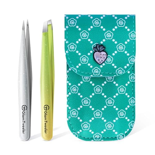 Expert Slant and Point Tip Tweezer Set with Exclusive Storage ...