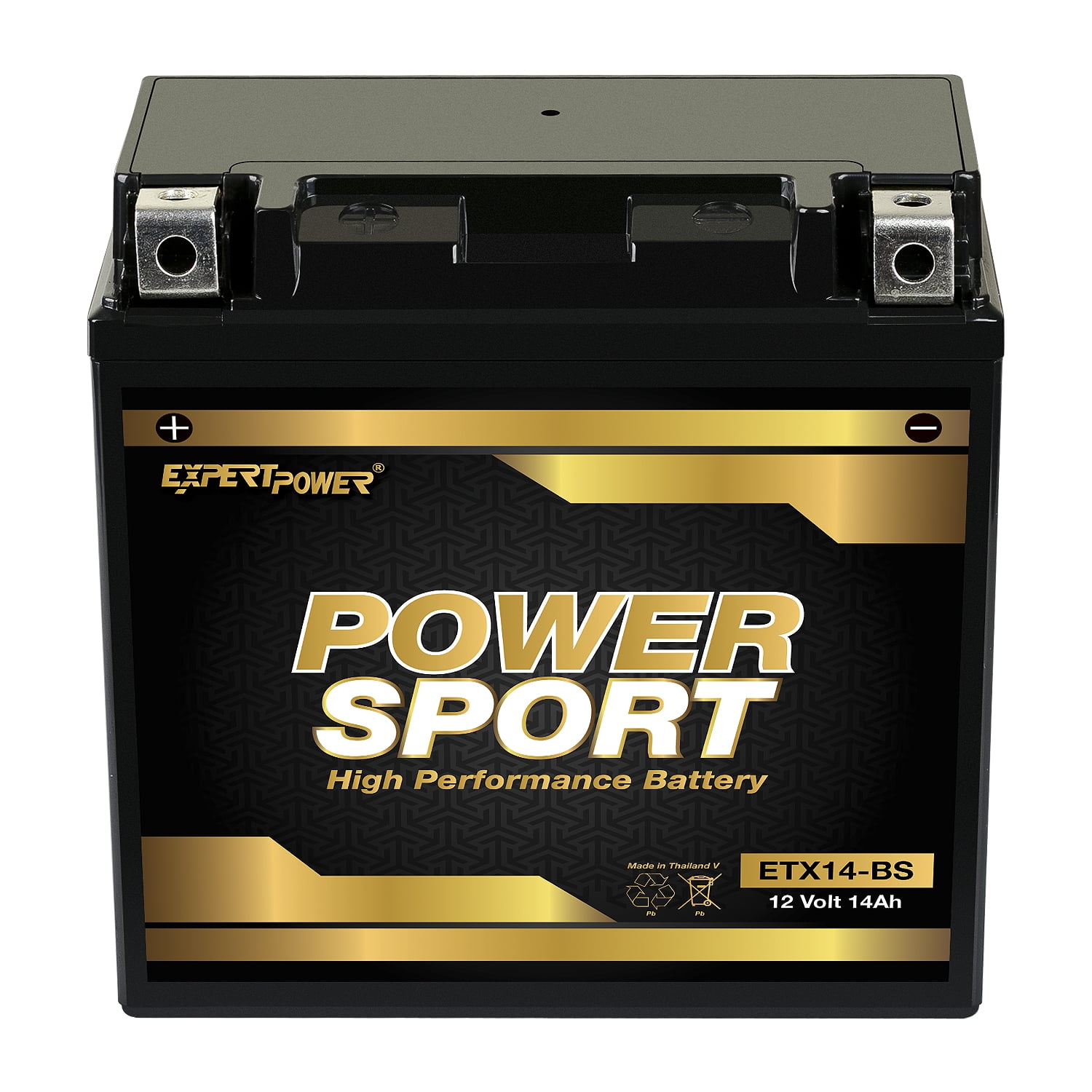ExpertPower ETX14-BS 12v14Ah YTX14-BS replacement SLA AGM Maintenance ...