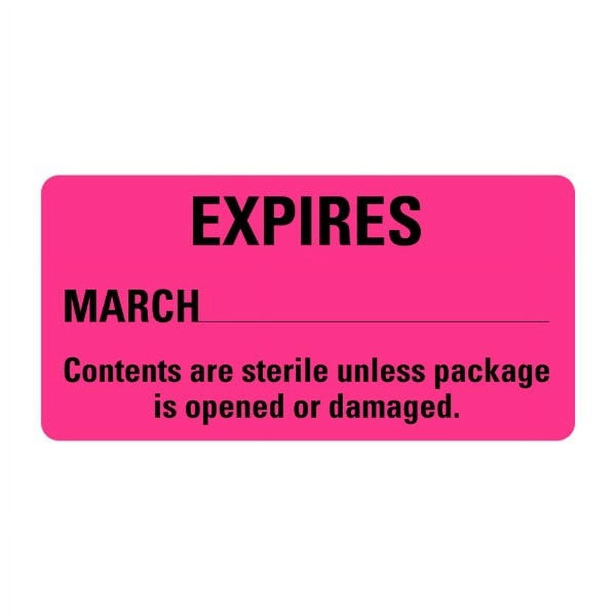 Expires March Sterile Labels - Walmart.com