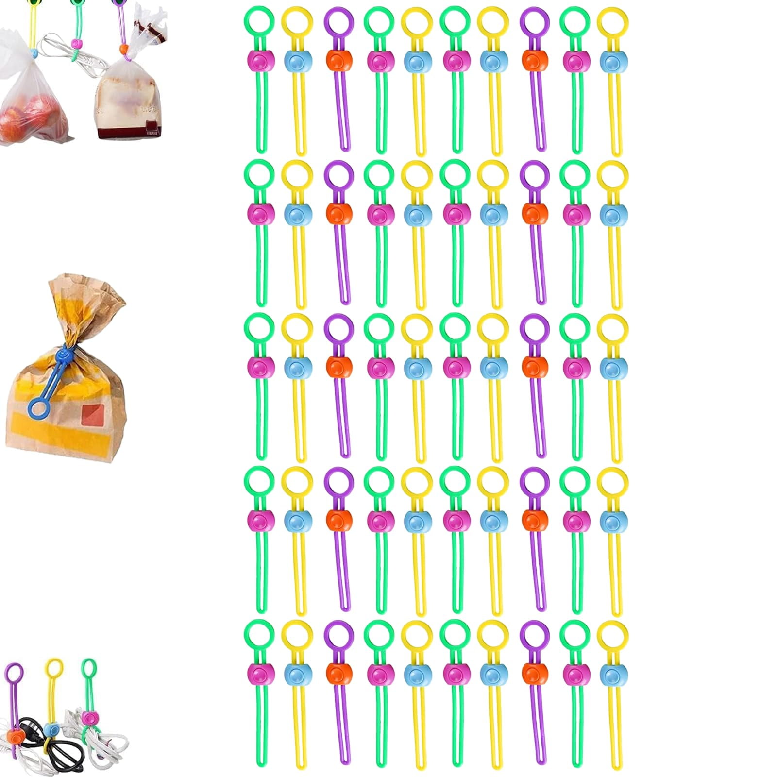 Explainout Multi-purpose Sealer, Reusable Multipurpose Zip Cable Ties ...