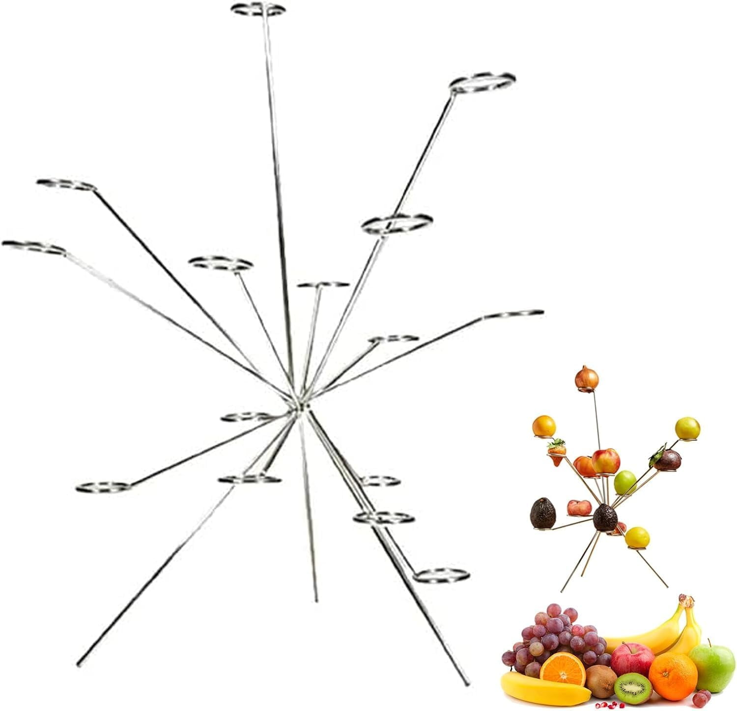 Exploded Fruit Bowl: Exploding Fruit Bowl Stand, Stainless Steel Metal ...