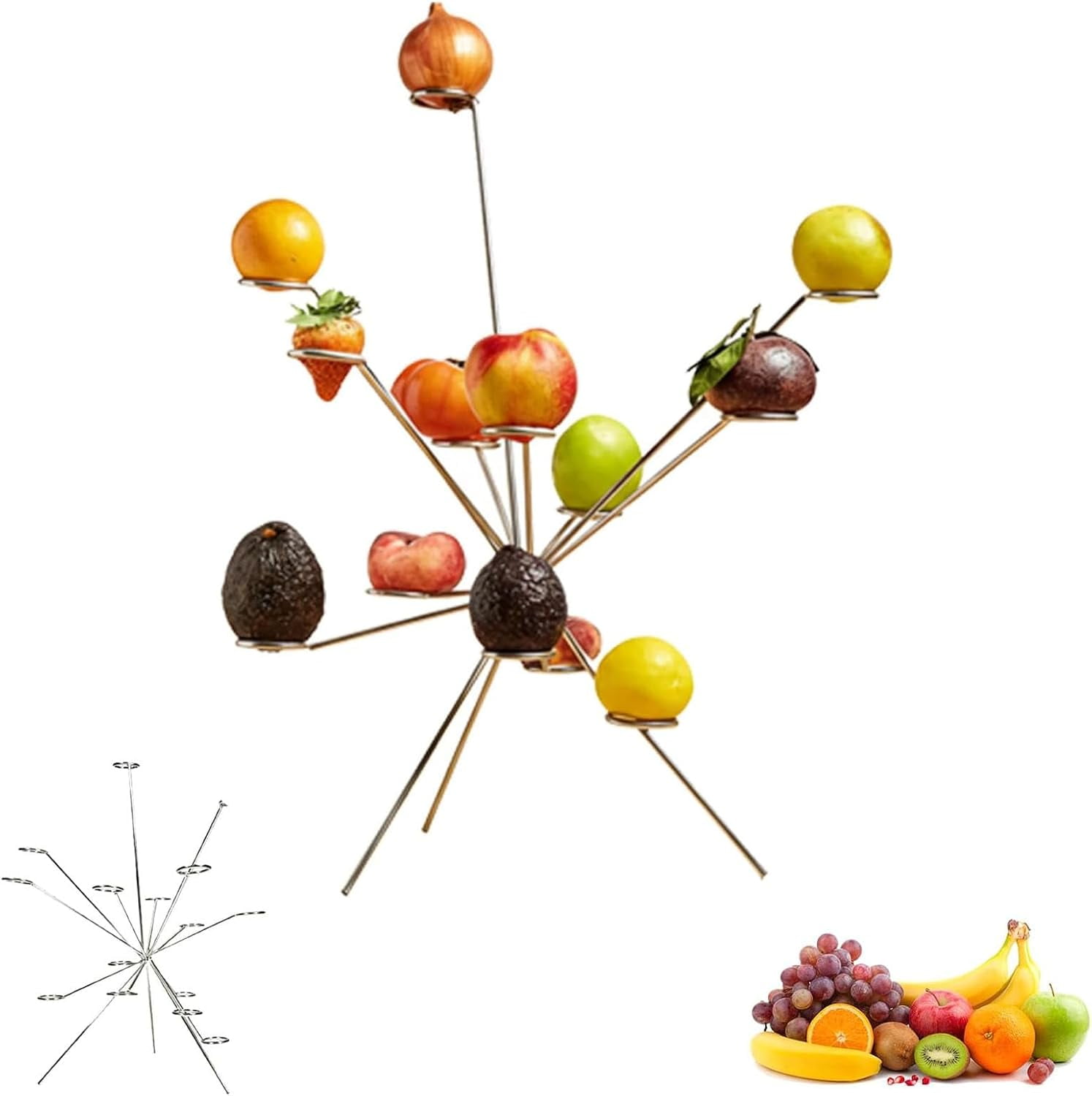 Exploded Fruit Bowl - Fireworks on the Dinner Table, Modern Metal ...
