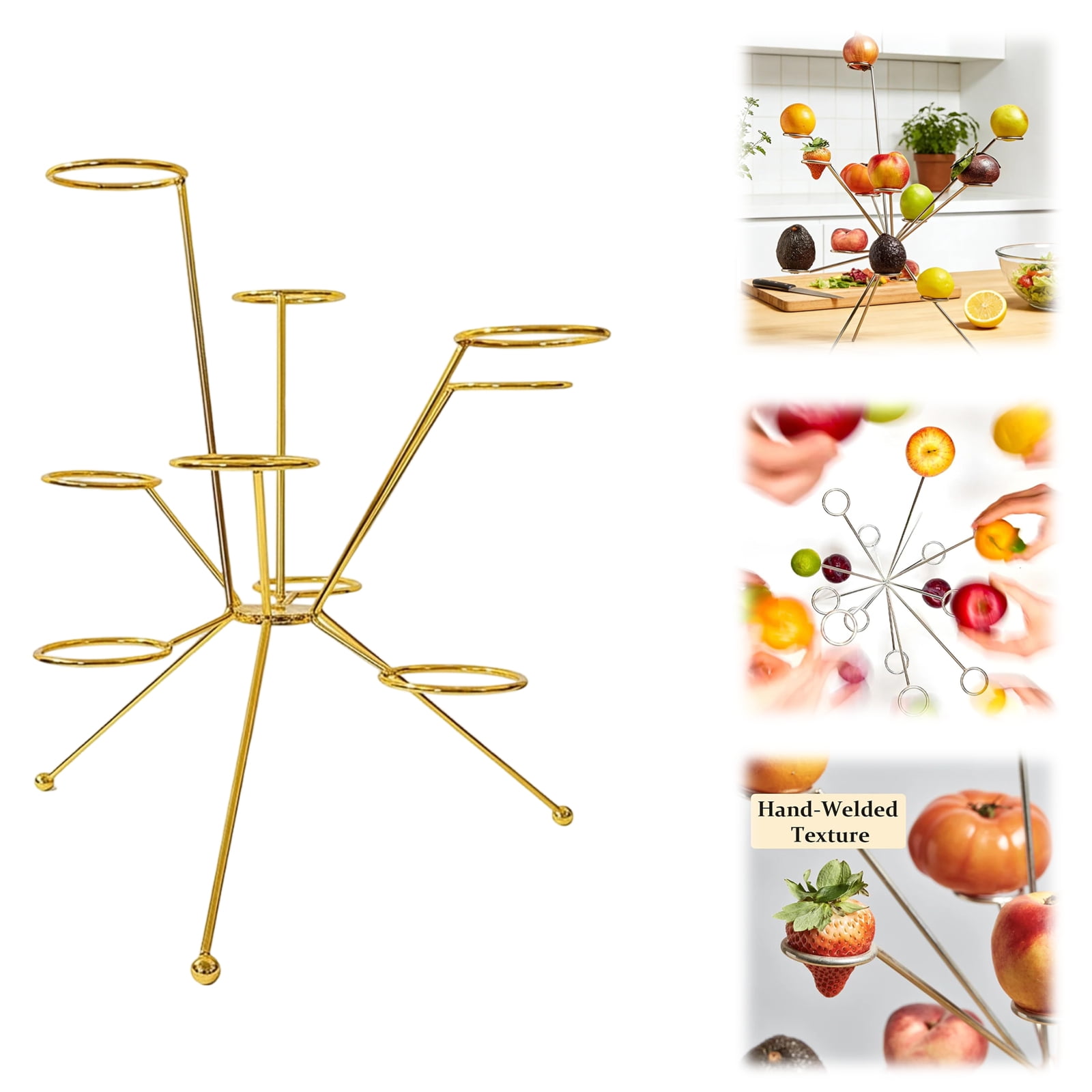 Exploded Fruit Bowl - Modern Metal Fruit Stand, Creative Artistic 360 ...