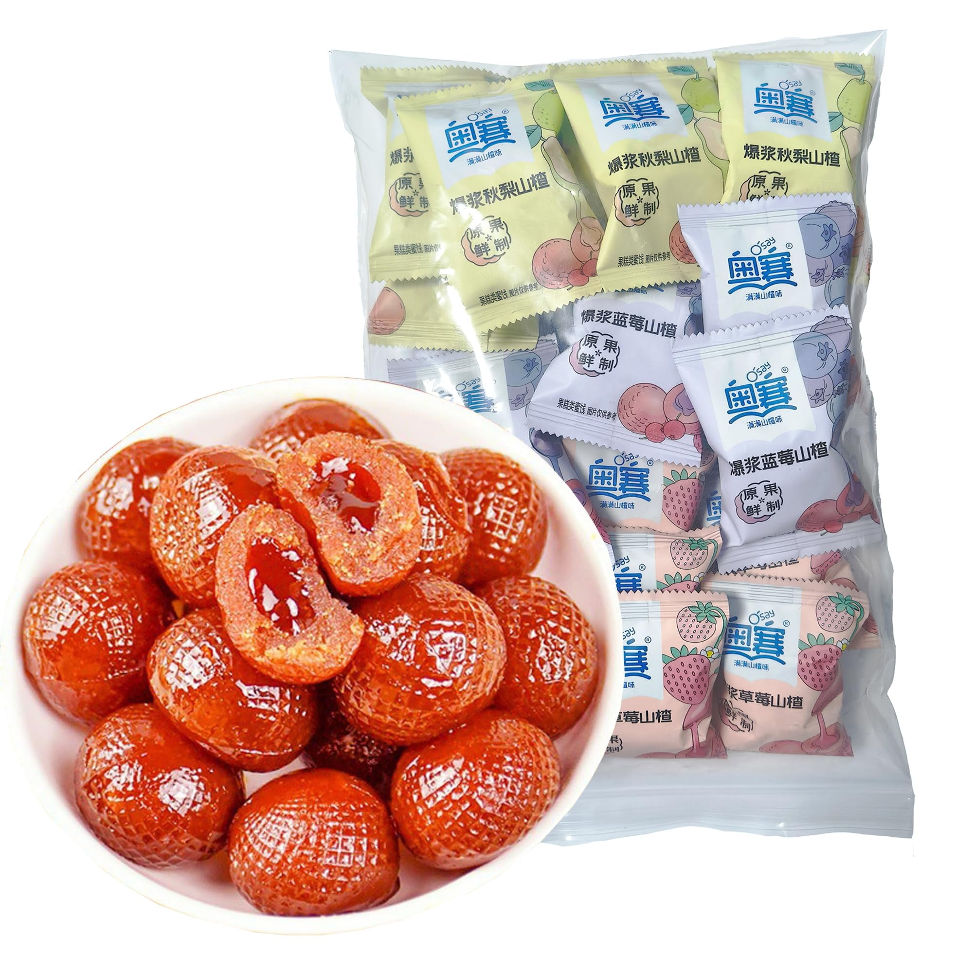 Exploded Hawthorn Balls,Hawthorn Candied MZF22 Fruit,Low Fat Casual ...