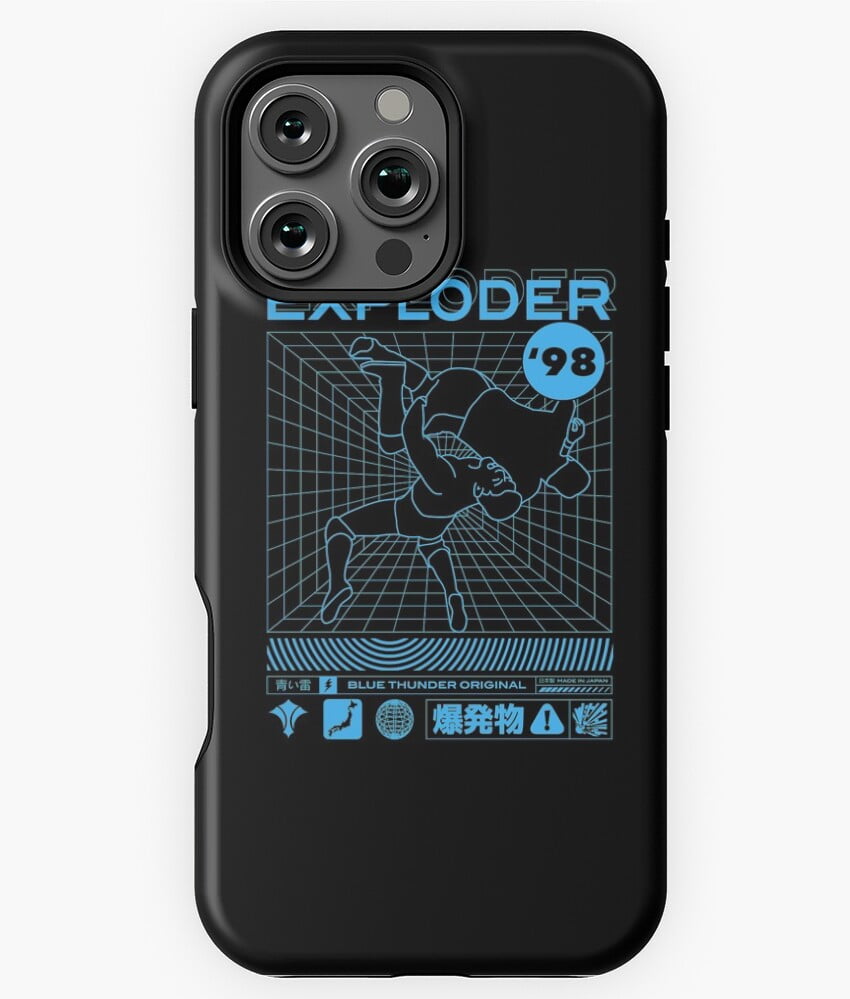 Exploder 98 Retro Video Game Art Fun Phone Case for iPhone 16 15 14 13 ...