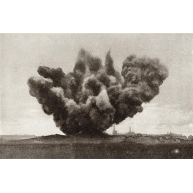 Exploding Artillery Shell During the First World War. From the ...