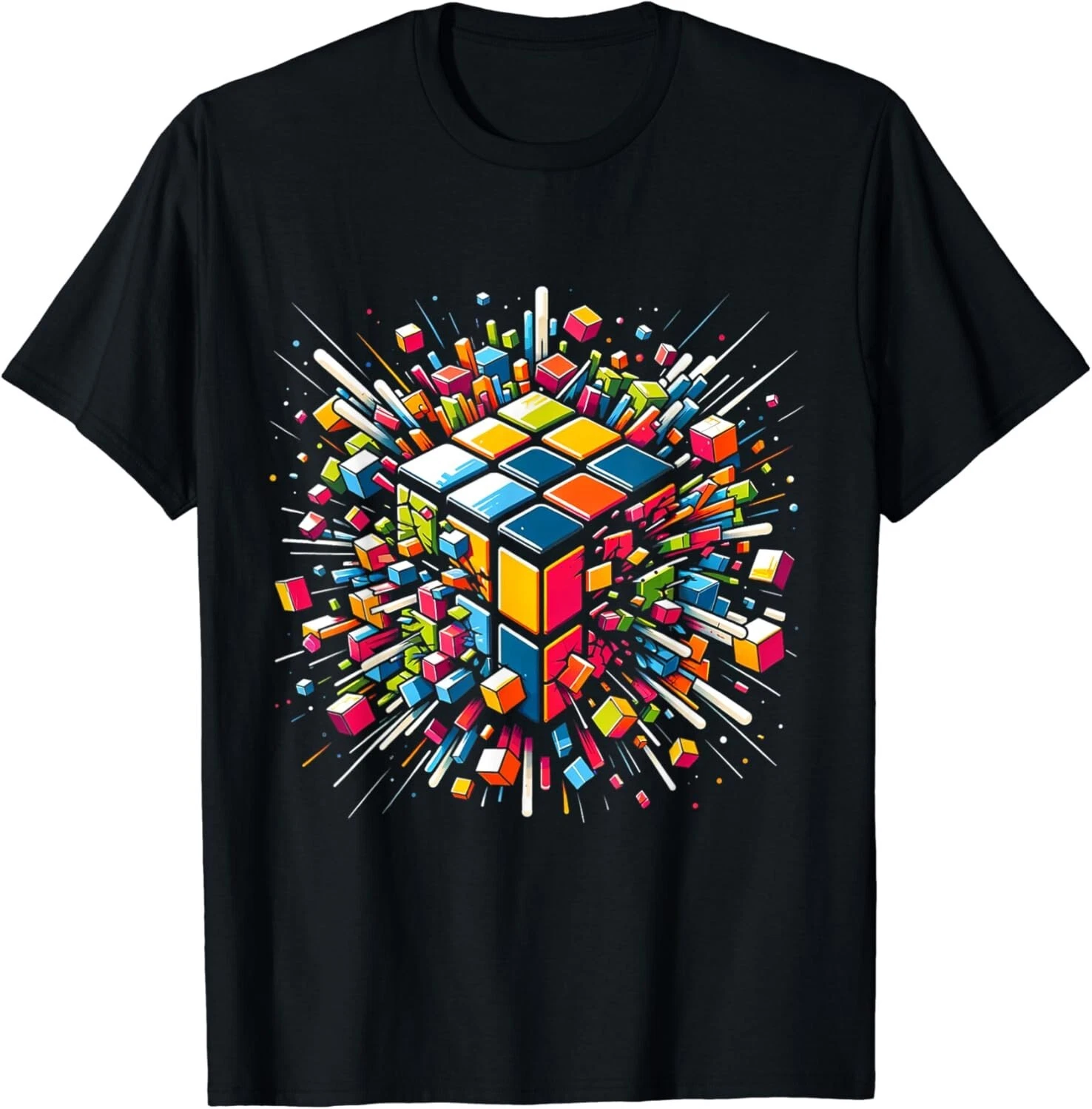 Exploding Cube Speed Cubing Puzzle Master Gift Unisex T-Shirt - Walmart.com