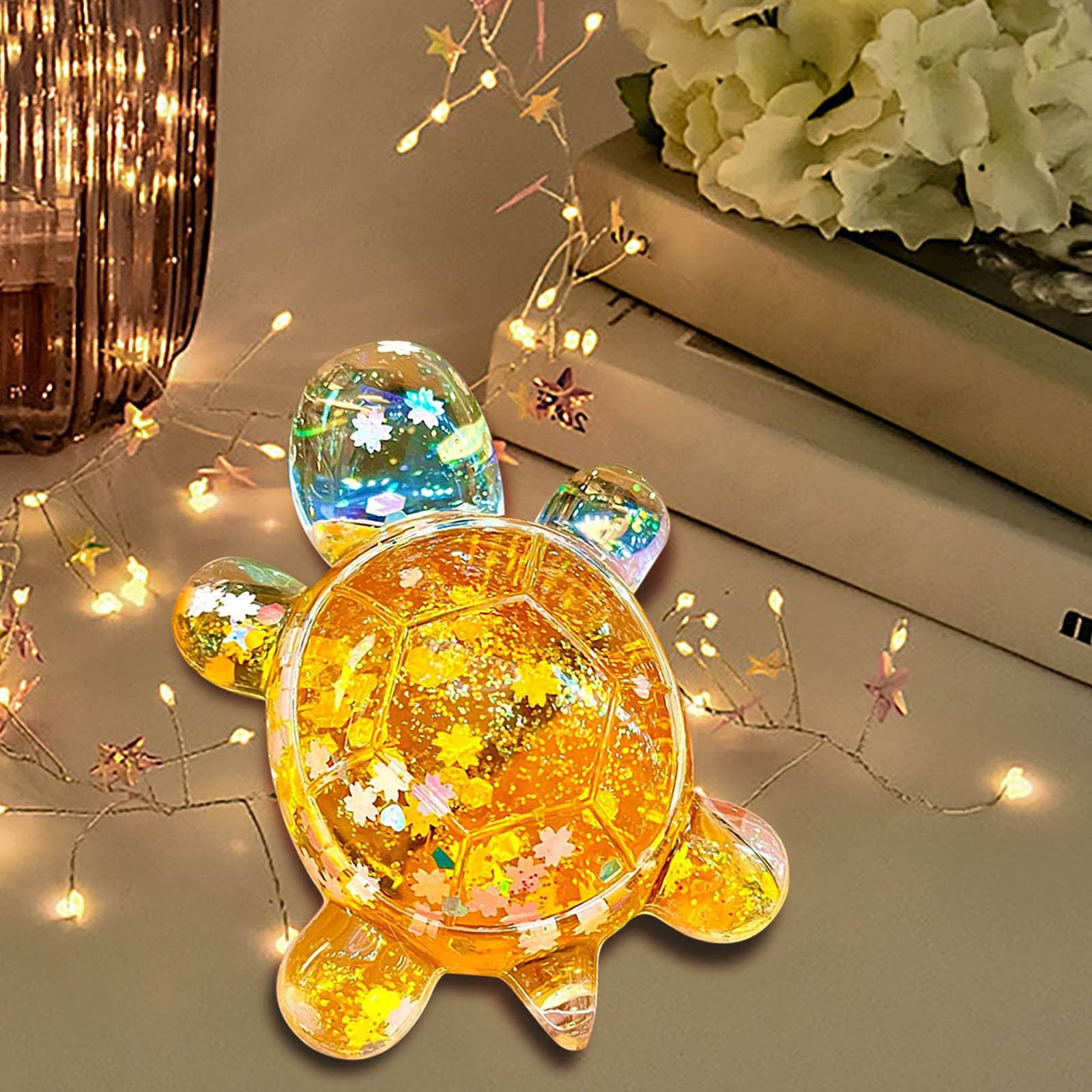 Exploding Flash Turtle Ornament | Quicksand Color Burst Decorative ...