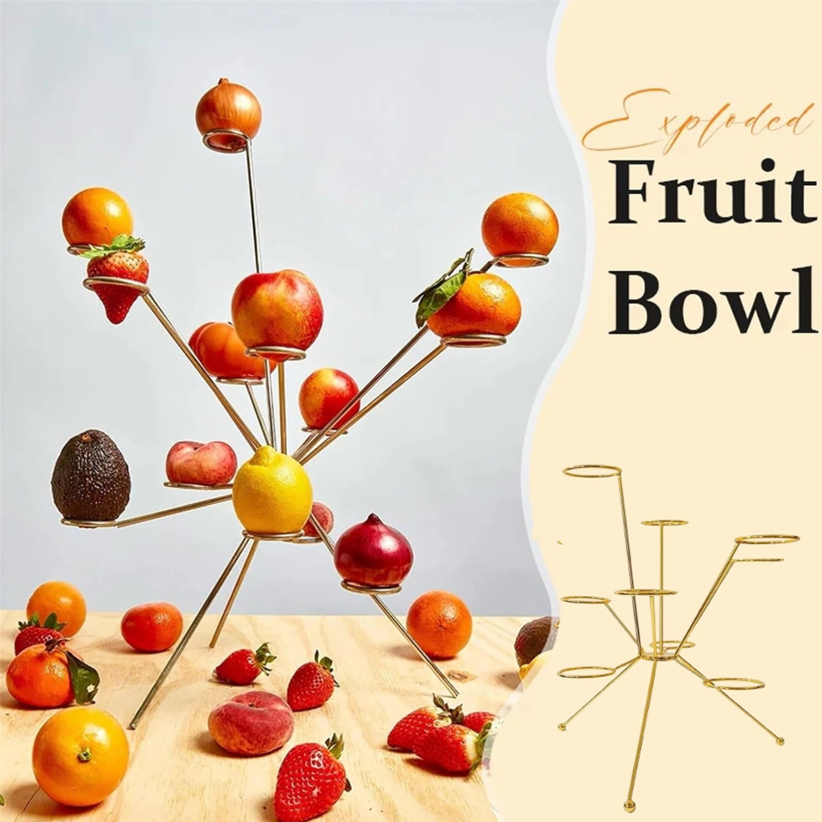 Exploding Fruit Bowl – Metal Floating Fruit Bowl Art Sculpture ...
