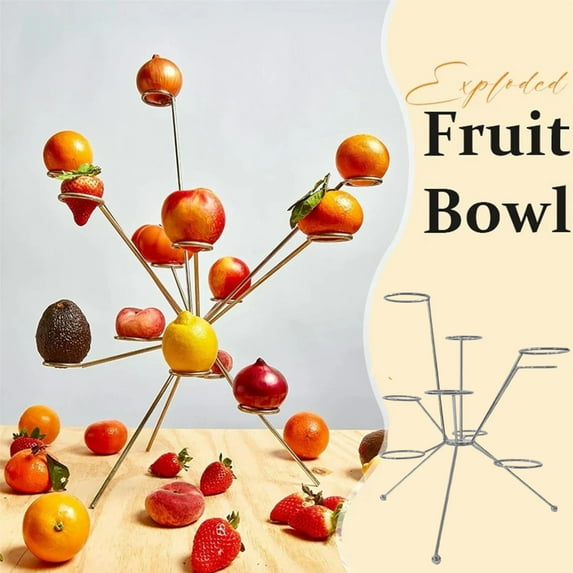 Exploding Fruit Bowl – Metal Floating Fruit Bowl Art Sculpture ...