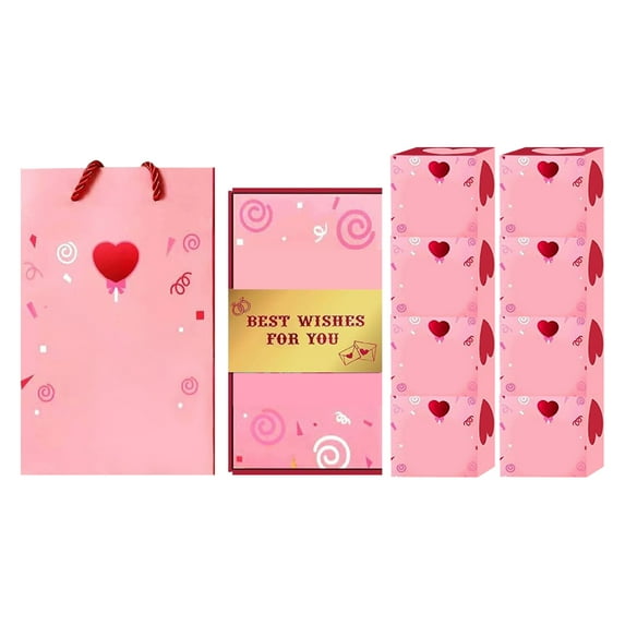 Exploding Heart Surprise Box for Valentine's Day - DIY Gift Box with ...