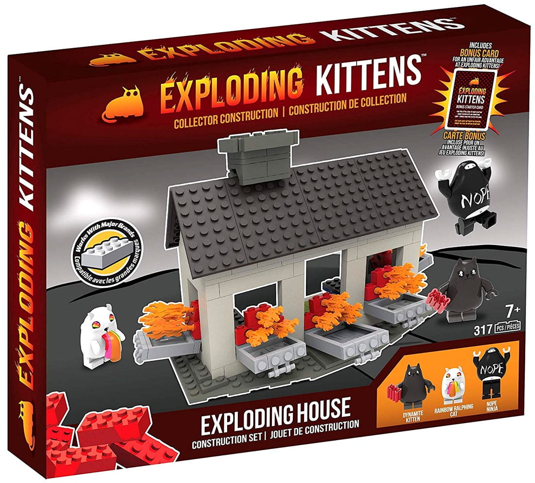 Exploding Kittens C3 Construction Exploding House Scene Set - Walmart.com