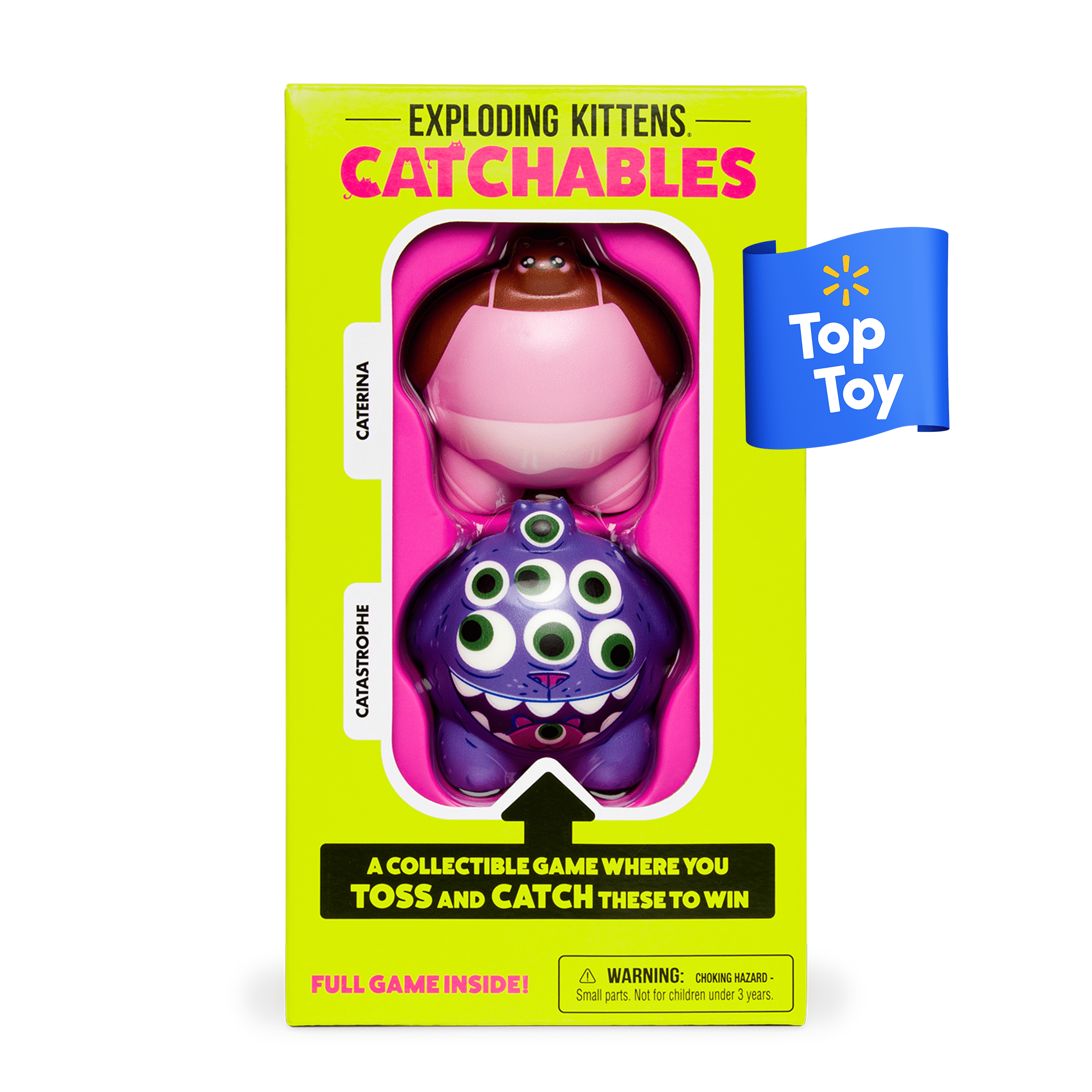 Exploding Kittens Catchables 2-Pack, Caterina and Catastrophe Squishy ...