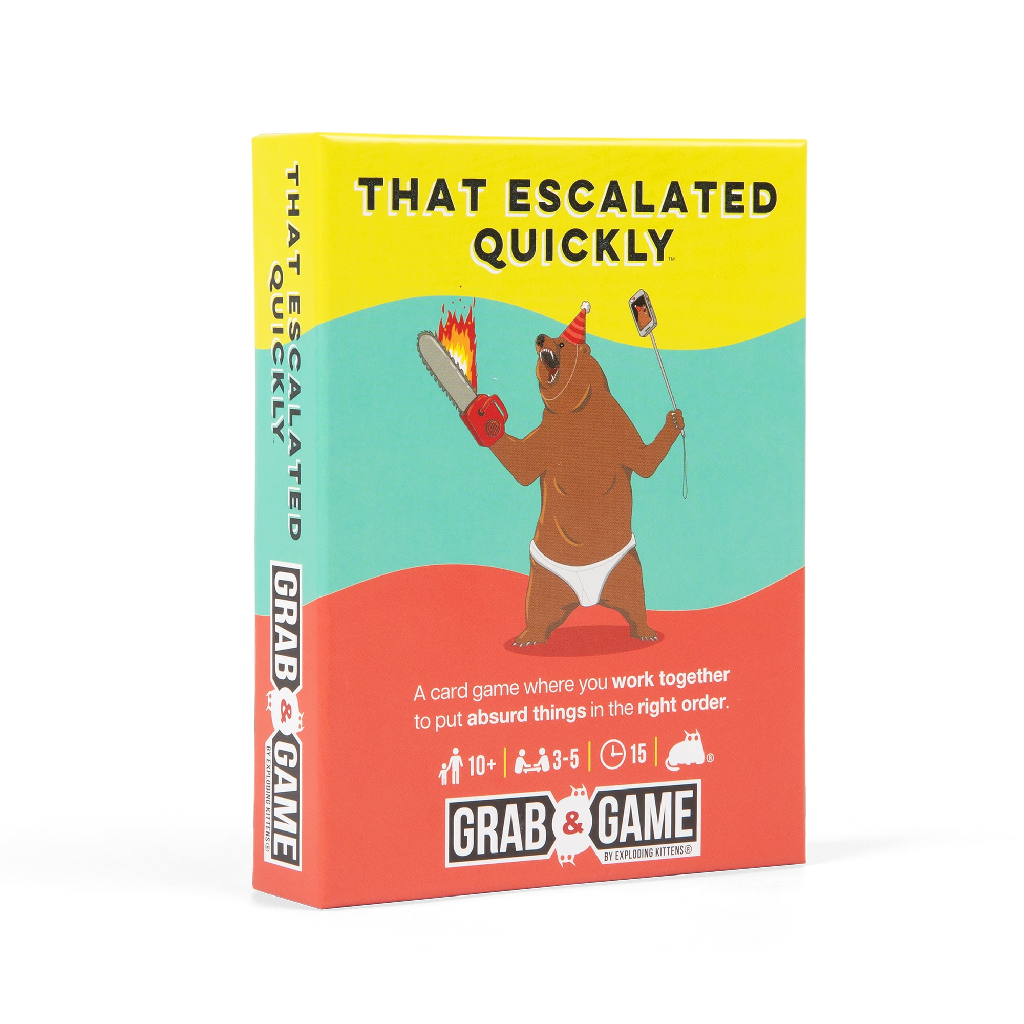 Exploding Kittens That Escalated Quickly: Grab and Game Compact Travel ...