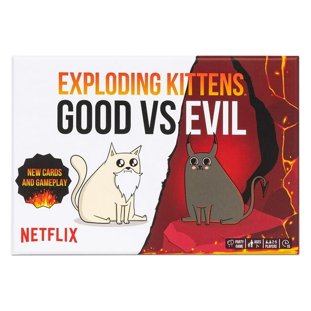 Exploding Kittens: Good Vs. Evil Card Game, 15 Minutes, Ages 7 and up ...