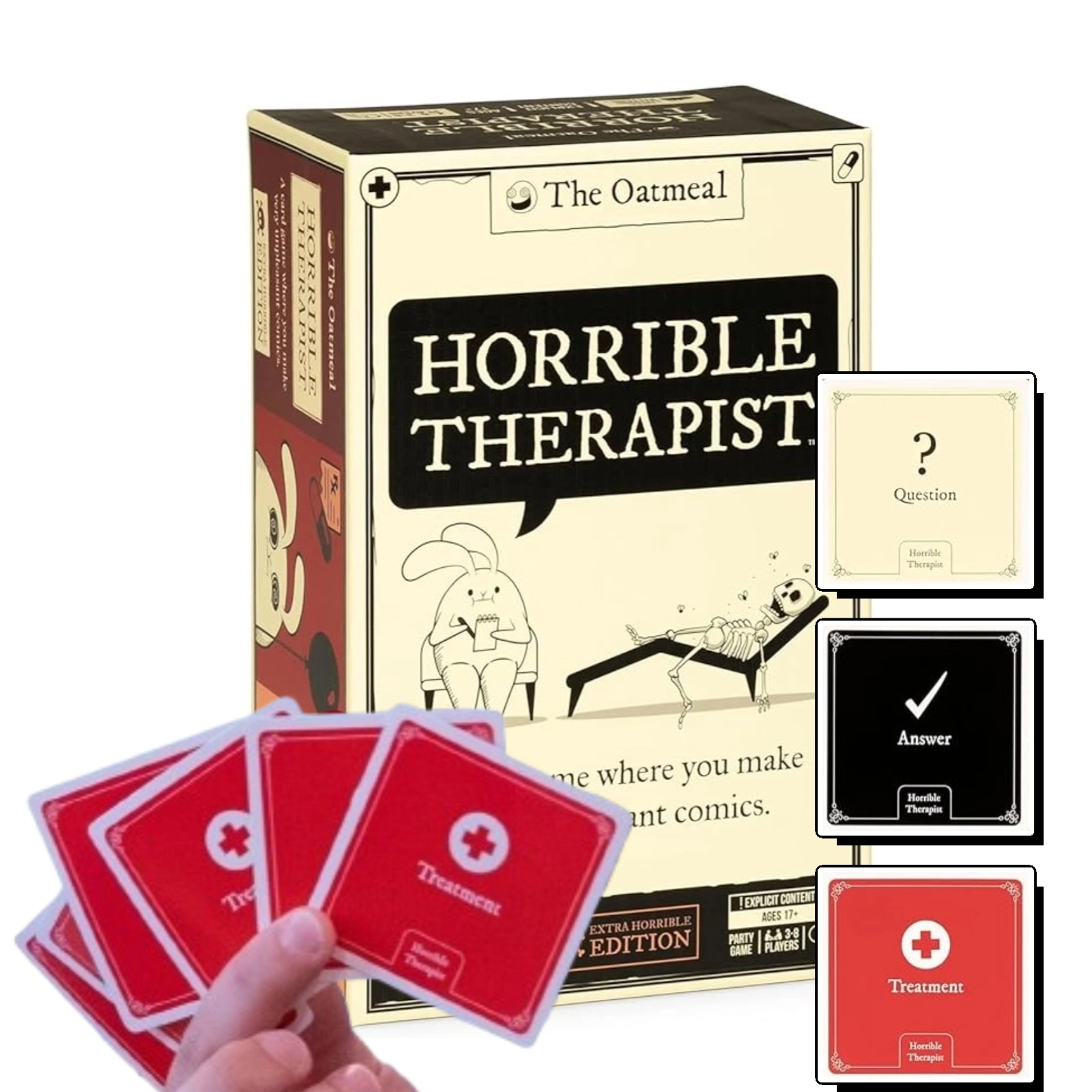 Exploding Kittens Horrible Therapist | Extra Horrible Edition - Adult ...