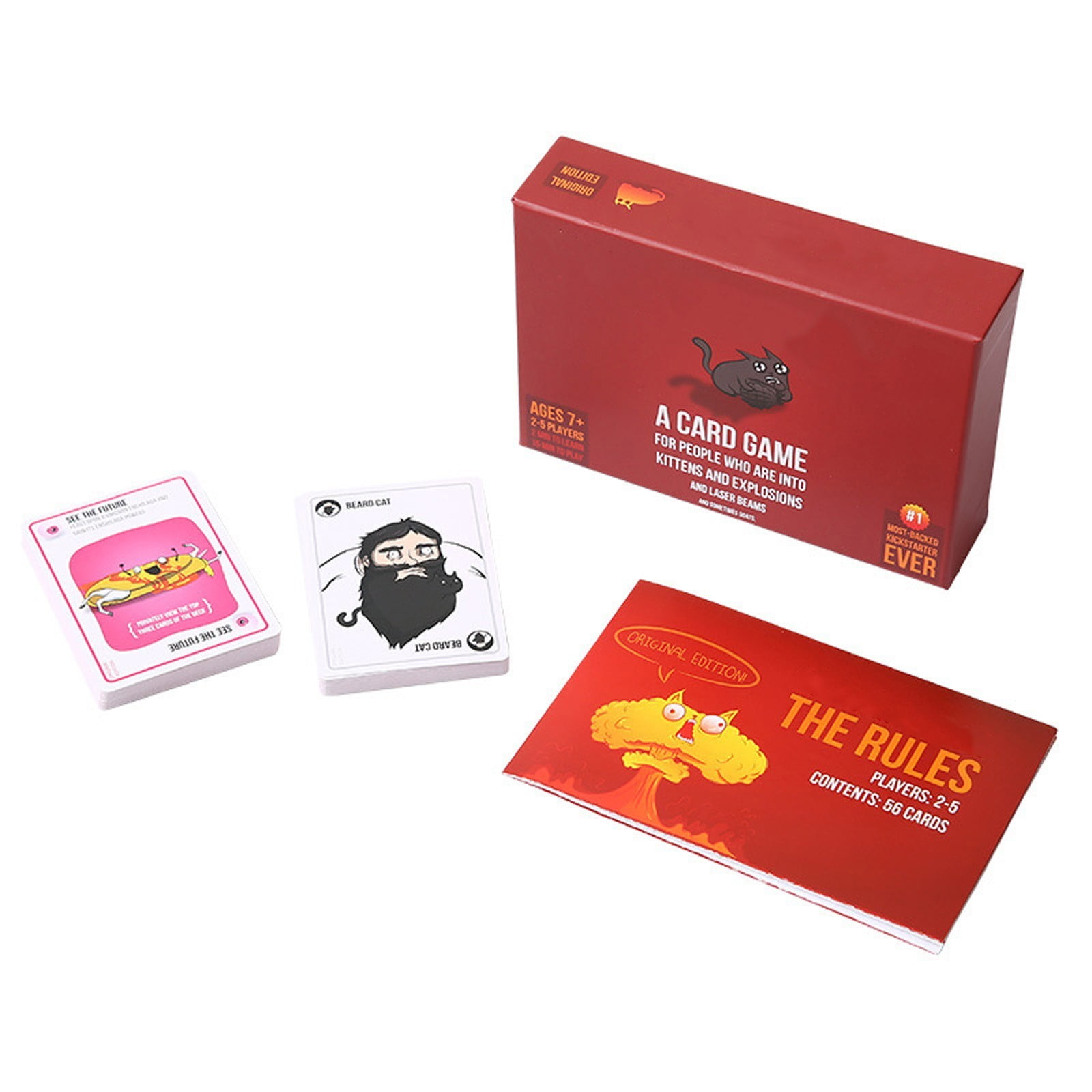 Exploding Kittens Original Edition in Collectible Tin - 2-5 Players ...