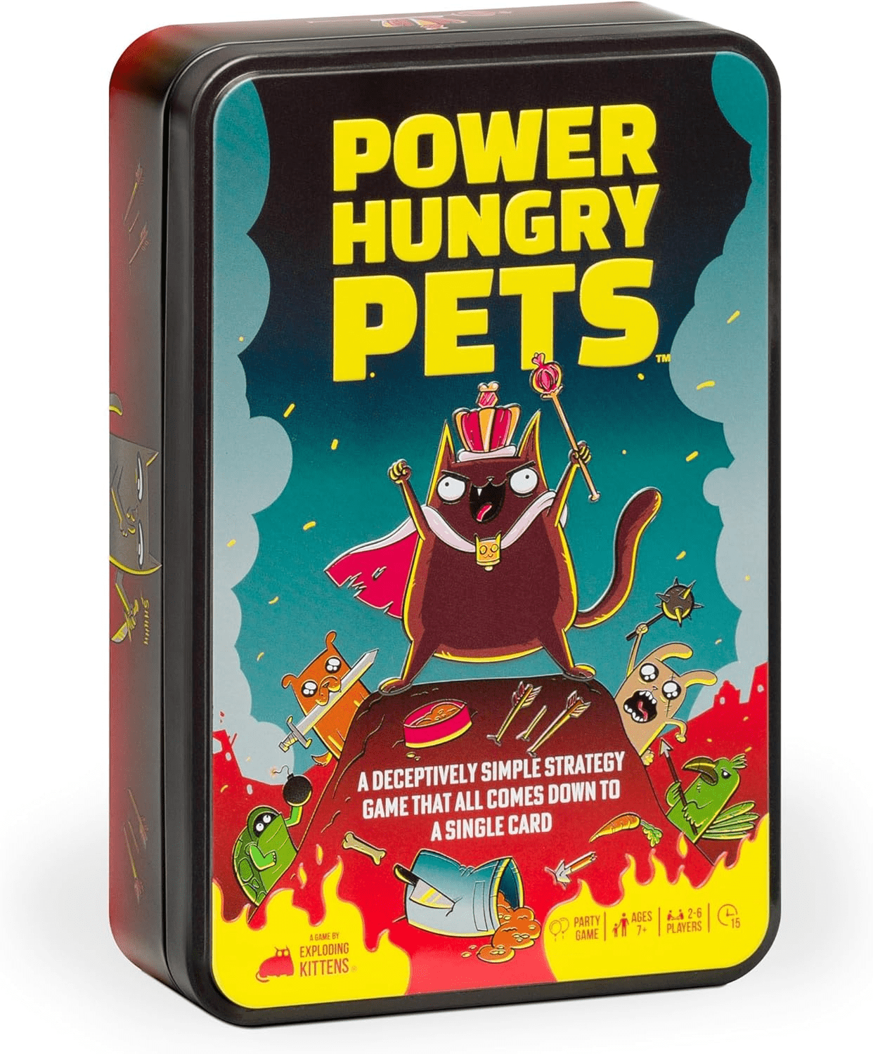 Exploding Kittens Power Hungry Pets in Collectible Tin - Walmart.com