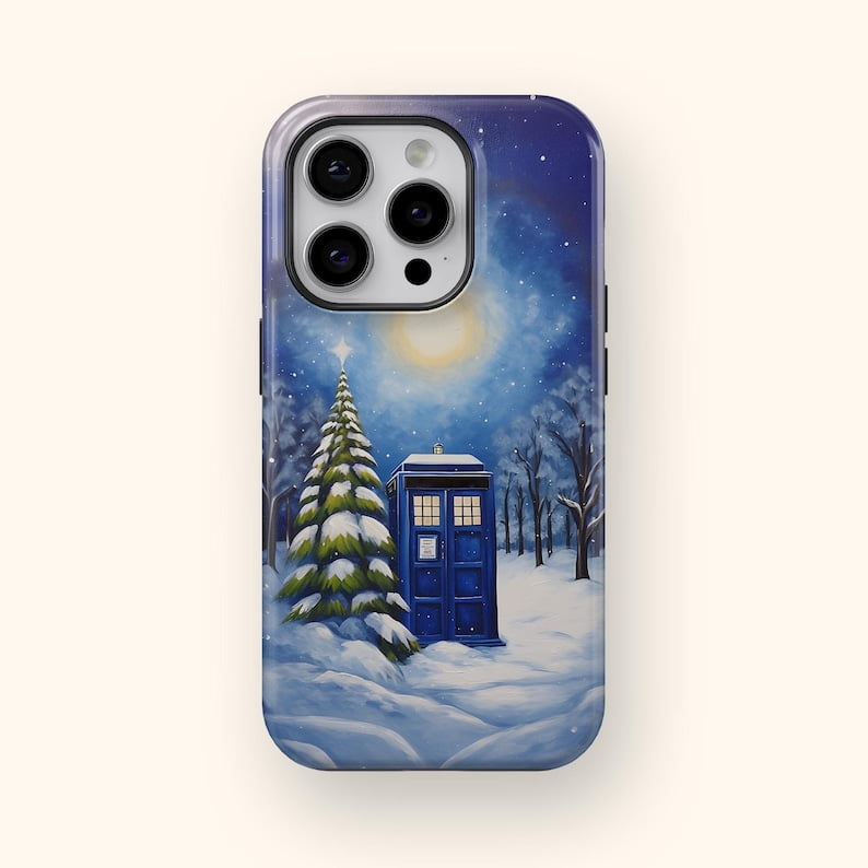 Exploding Police Box Inspired Galaxy Phone Case Sci Fi Artwork with ...