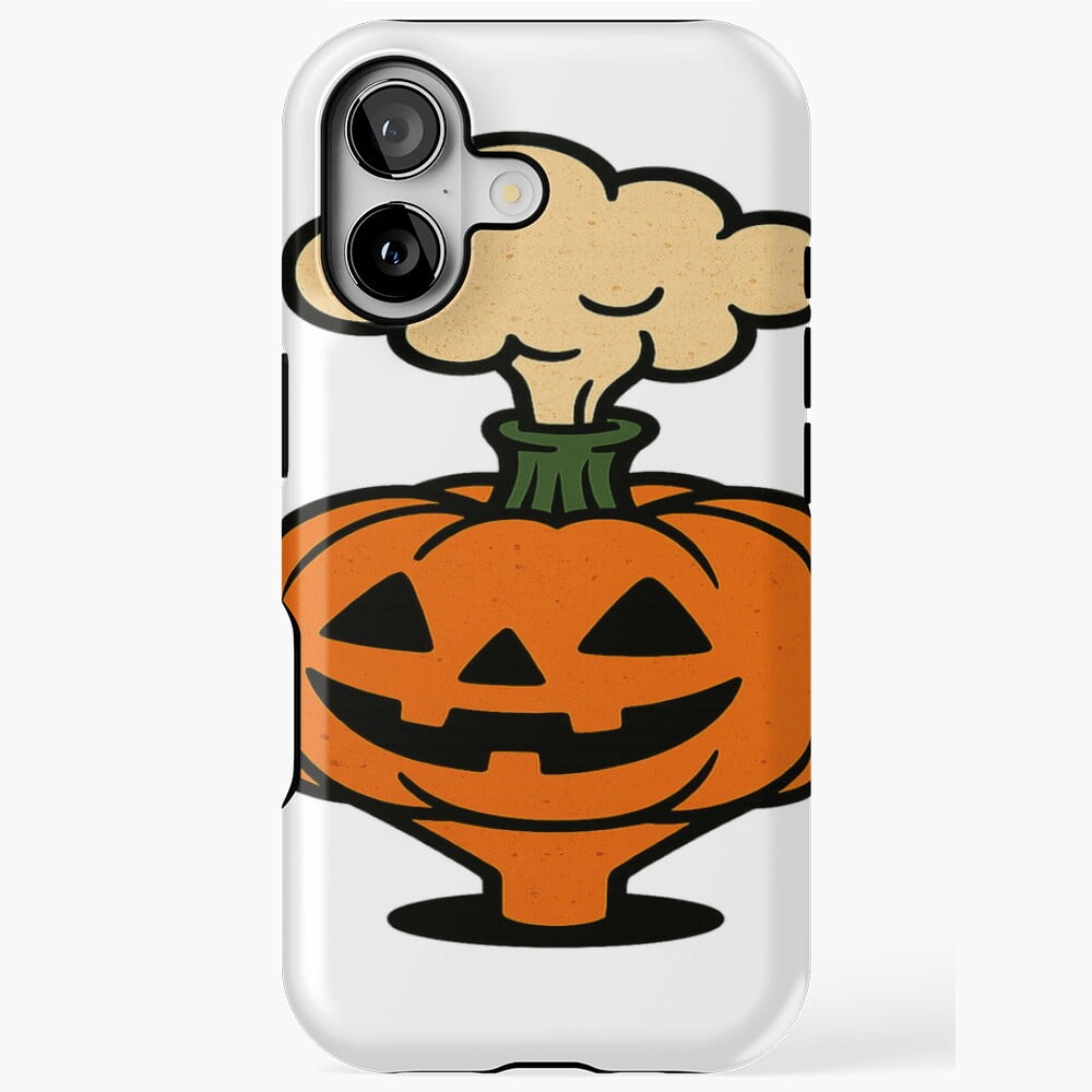 Exploding Pumpkin Funny Jack O Lantern Halloween Tough Case for iPhone ...