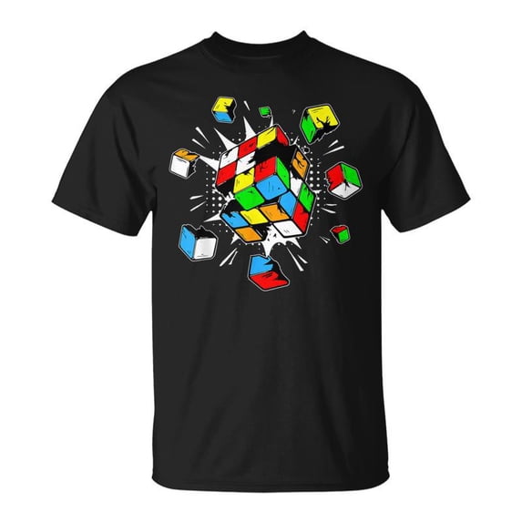 Exploding Rubix Rubiks Rubics Cube 3X3 Cuber Events Costume TShirt ...