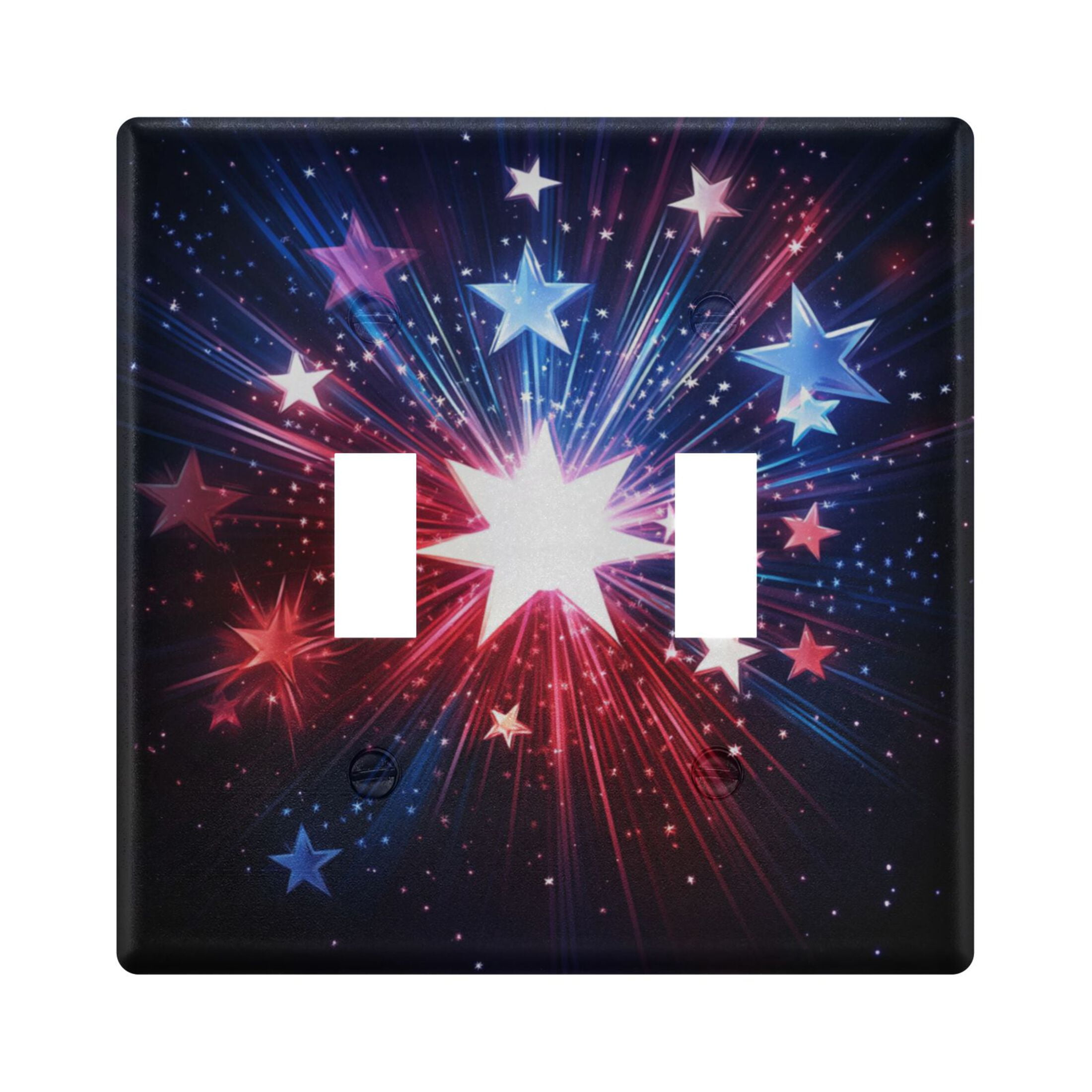 Exploding Stars and Lights Decorative Light Switch Plates Switch Cover ...