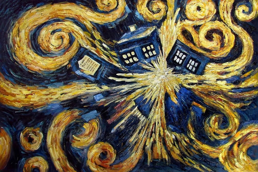 Exploding Tardis - CANVAS OR PRINT WALL ART - Walmart.com