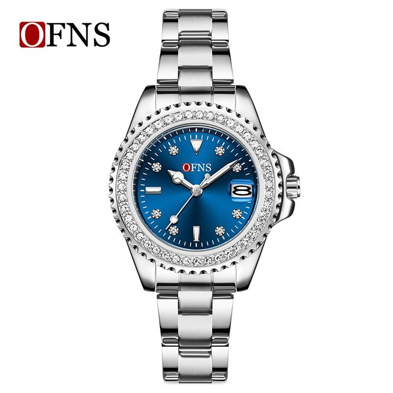 Explojoy Luxury Stainless Steel Watch – Sparkling Face with Waterproof ...